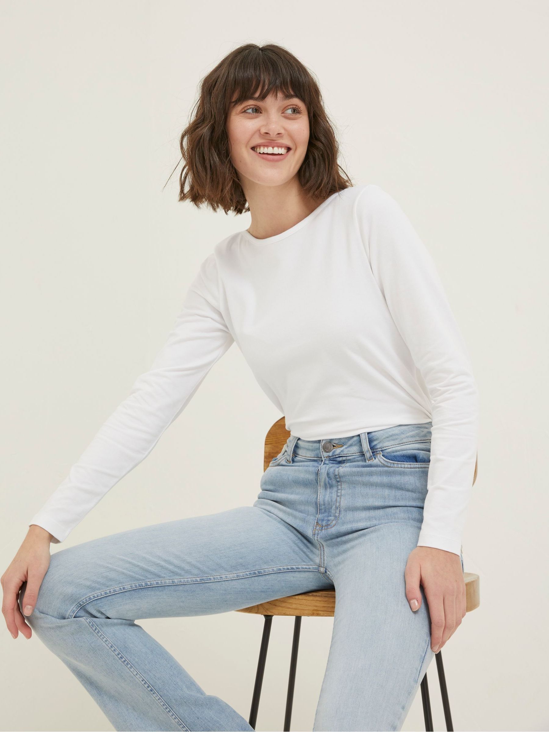 Buy FatFace Bree White T-Shirt from the Next UK online shop