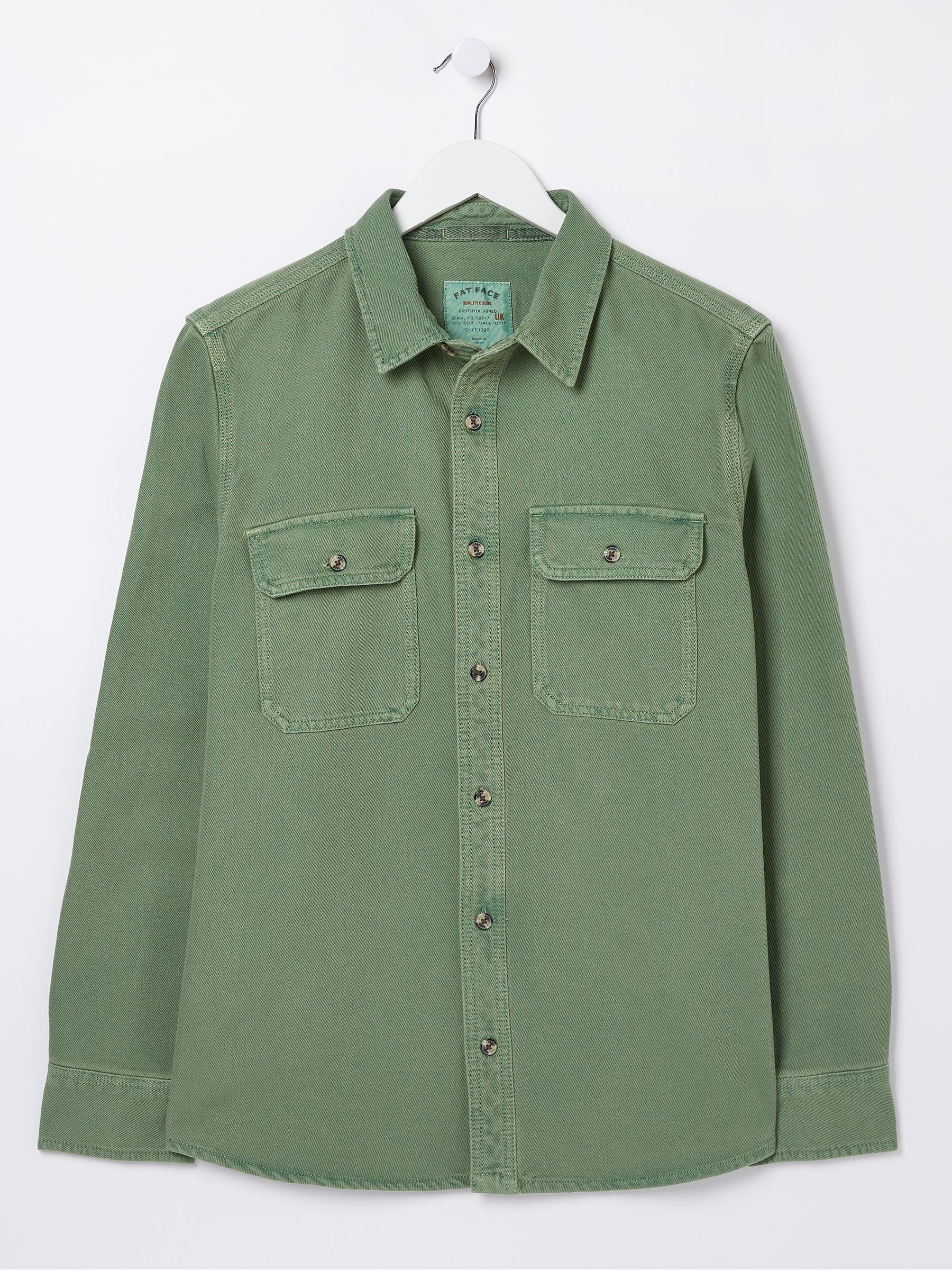 Buy FatFace Green Rafety Twill Shirt from the Next UK online shop