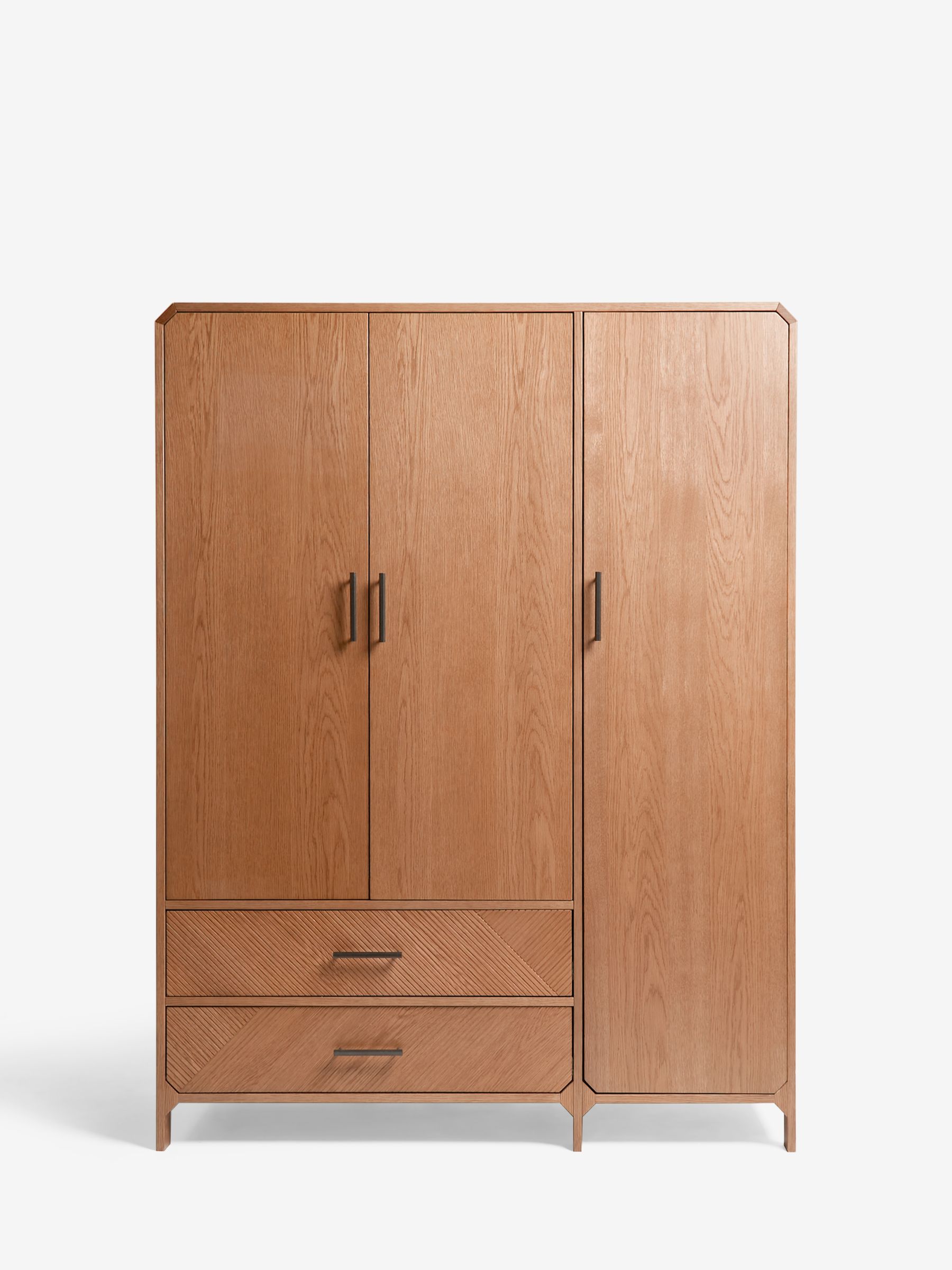 Buy Dark Natural Ellis Oak Wood Wardrobe from the Next UK online shop