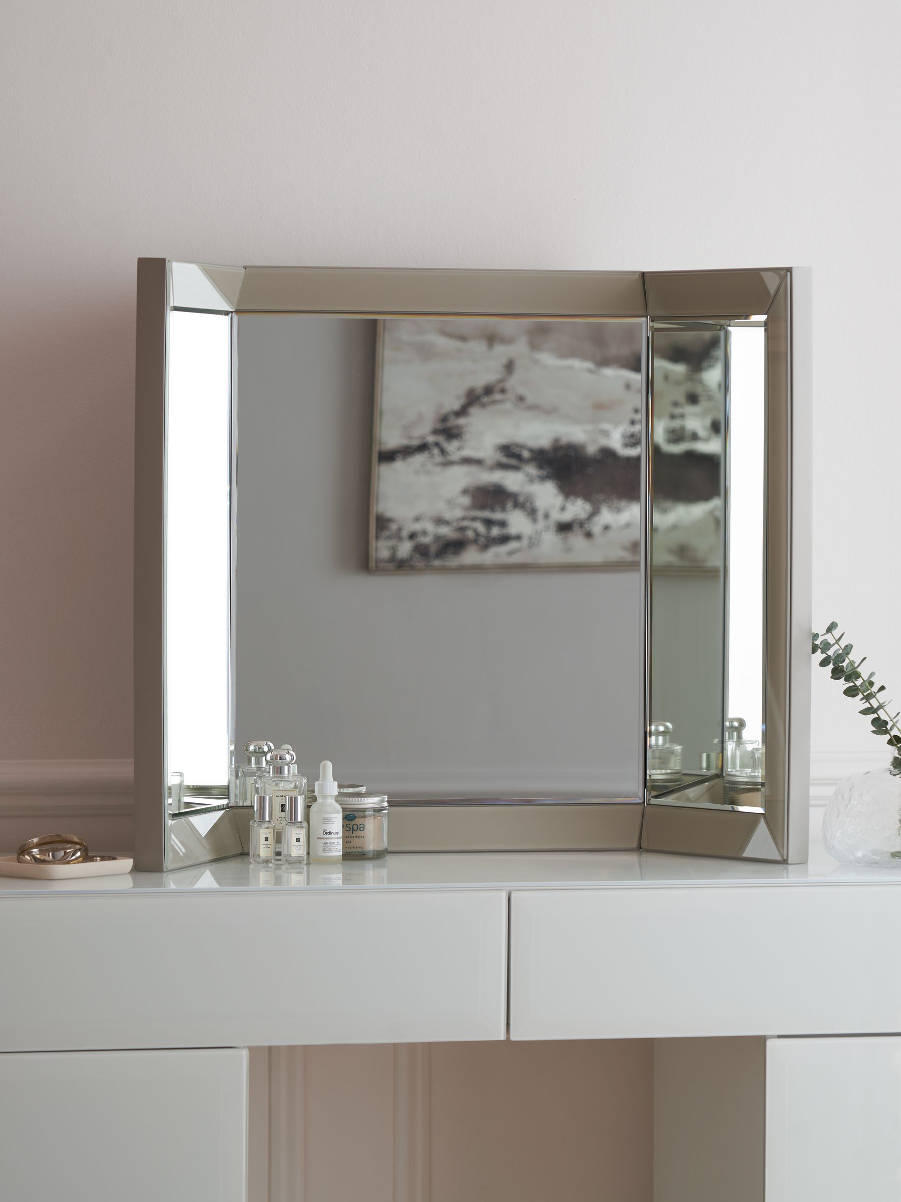 Buy Dark Natural Sloane Collection Luxe Dressing Table Mirror from the ...