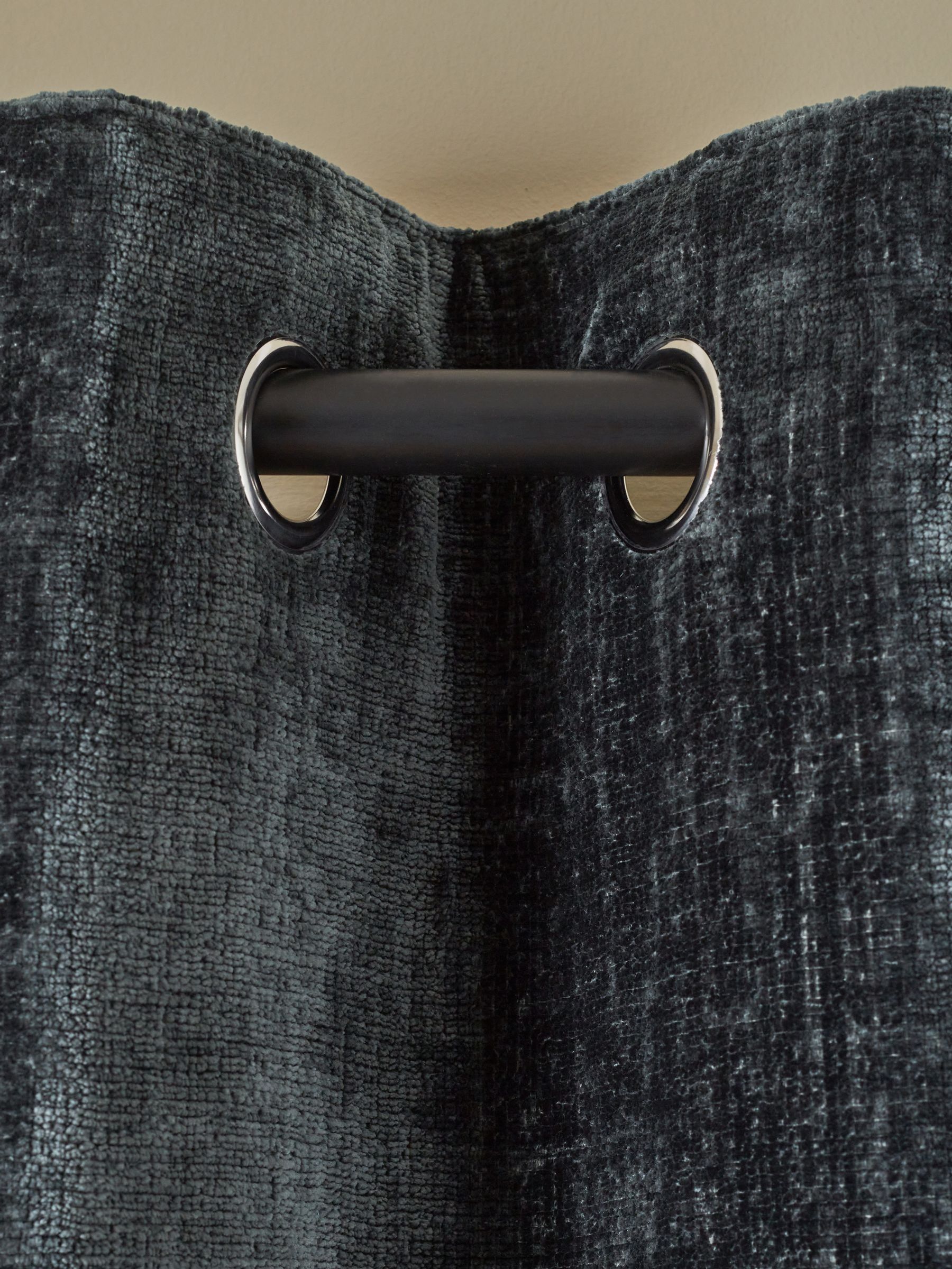 Buy Slate Blue Next Collection Luxe Plush Chenille Lined Eyelet ...