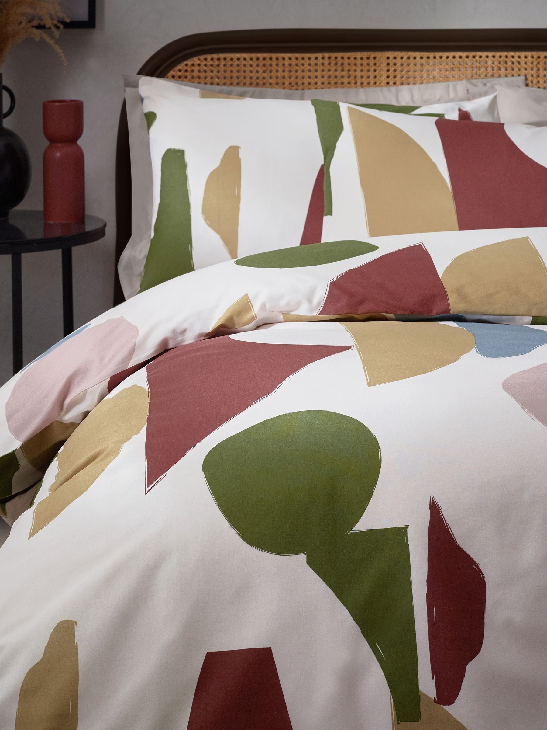 Buy HÖEM Multicolour Dusk Blue Meta Art Deco Cotton Rich Duvet Cover ...