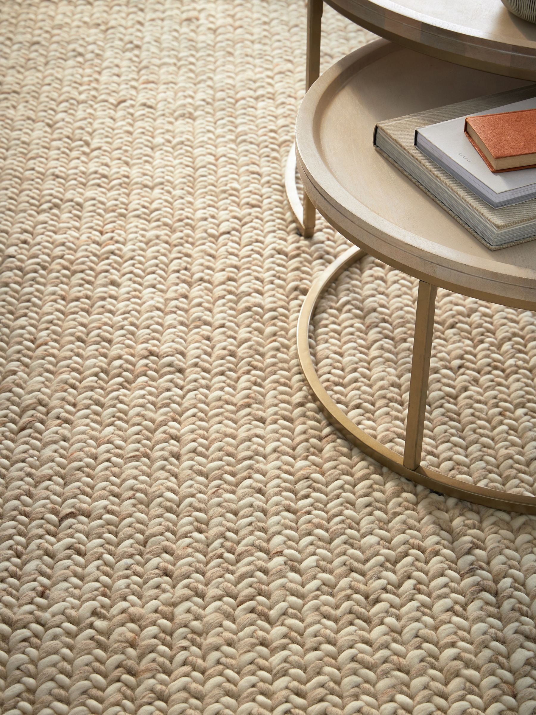 Buy Natural Knit Effect Rug from Next Ireland