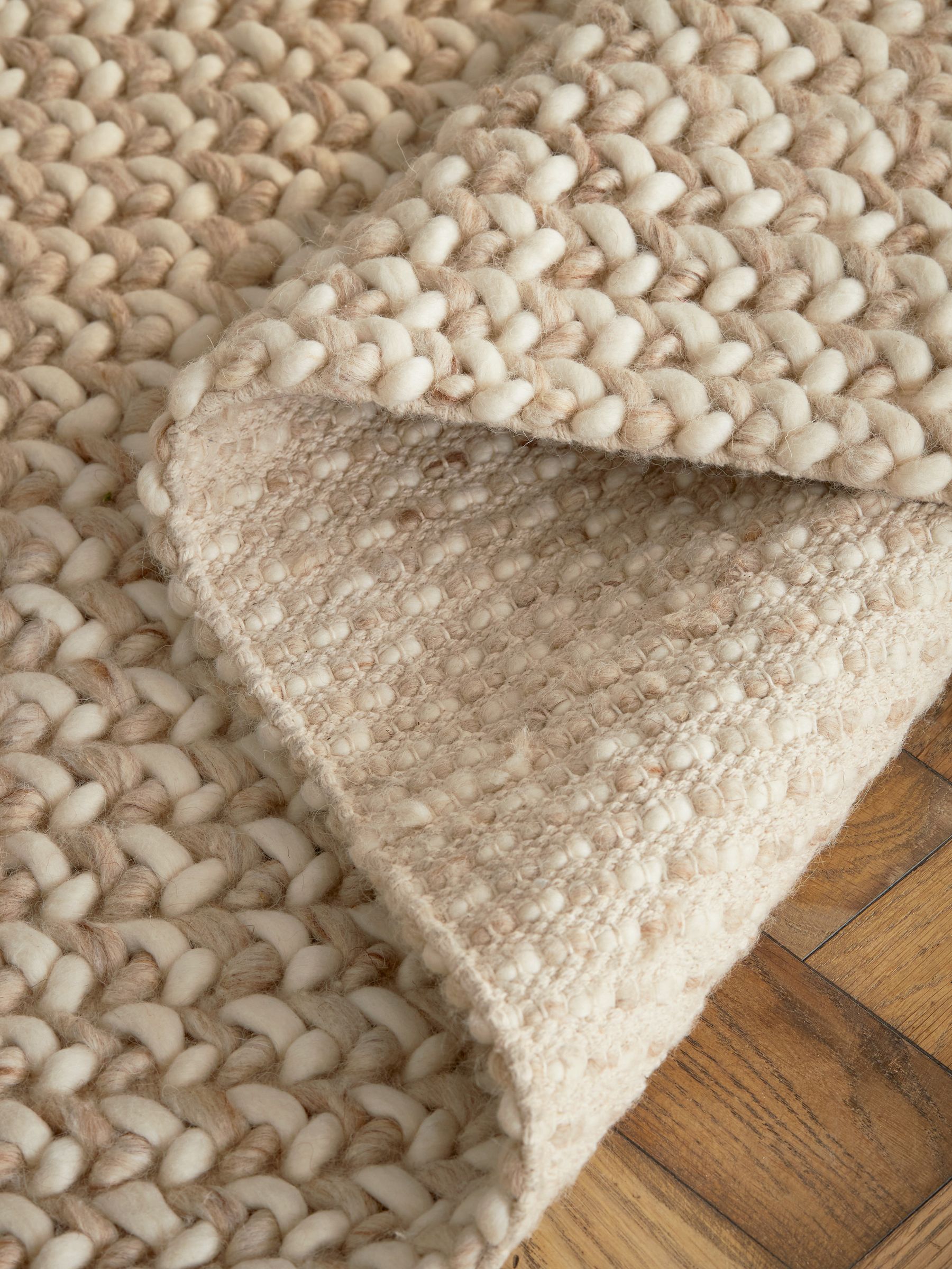 Buy Natural Knit Effect Rug from Next Ireland