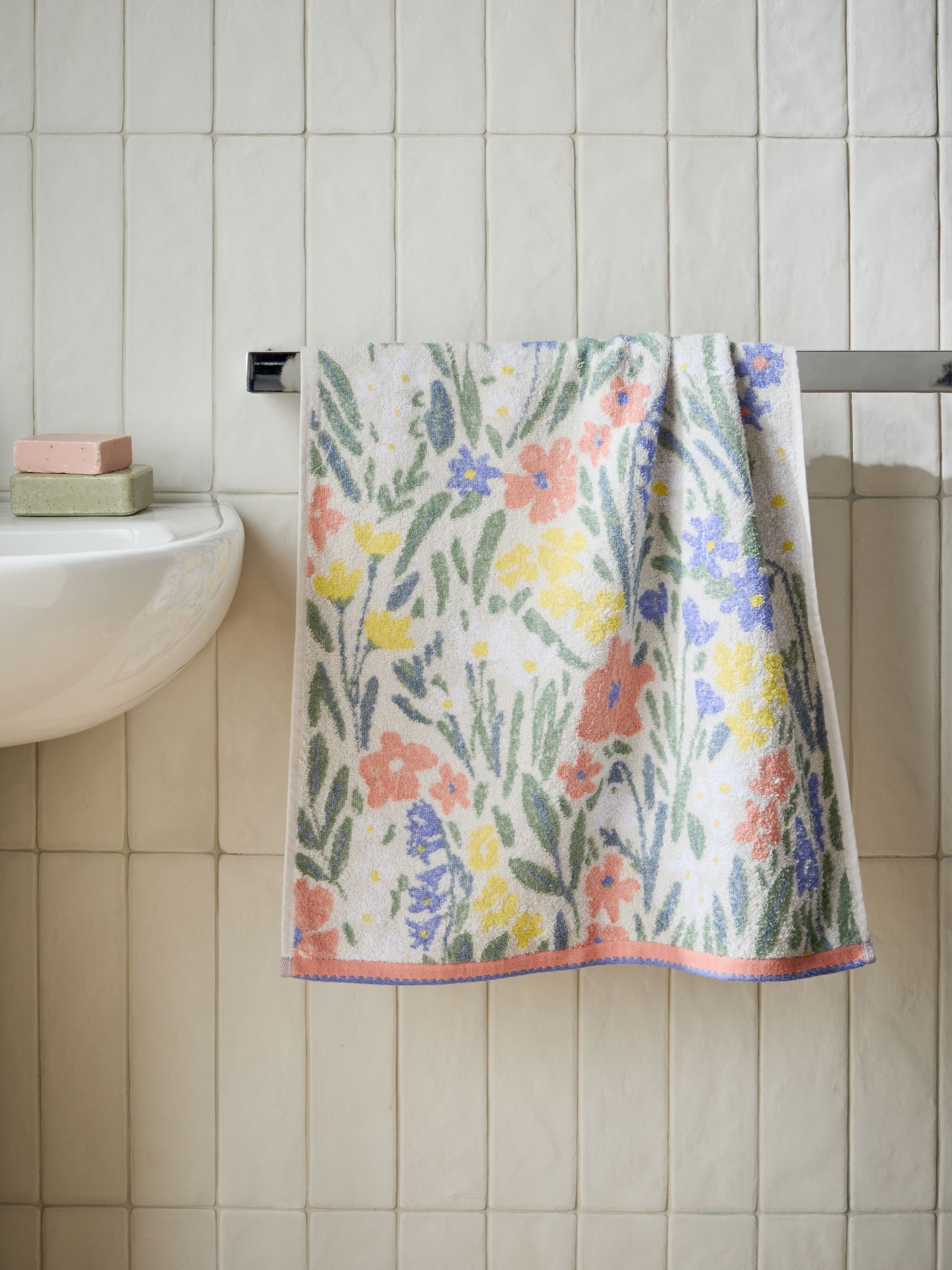 Buy Multi Floral 100% Cotton Towel from the Next UK online shop
