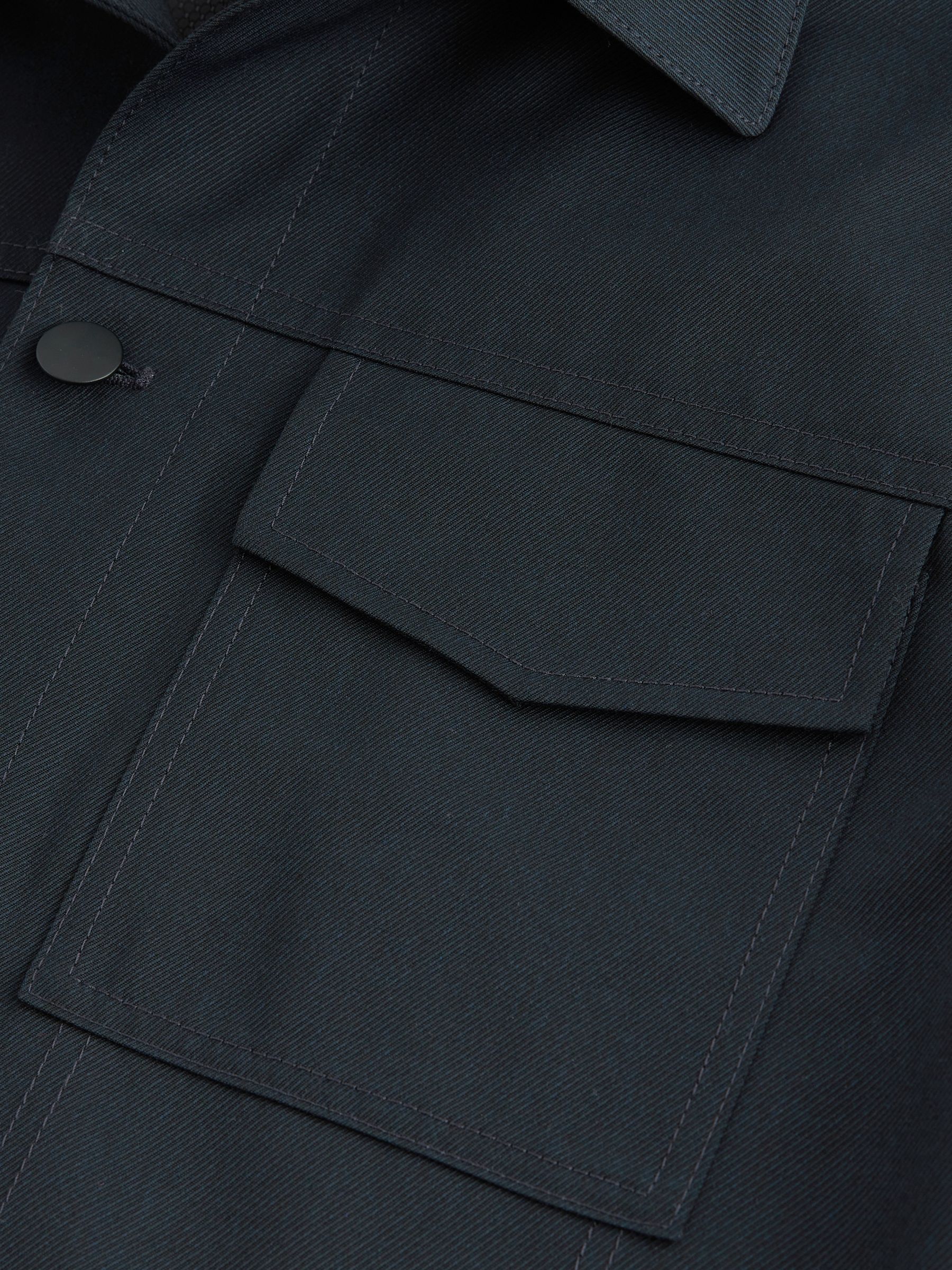 Buy Navy Blue Twin Pocket Shacket from the Next UK online shop