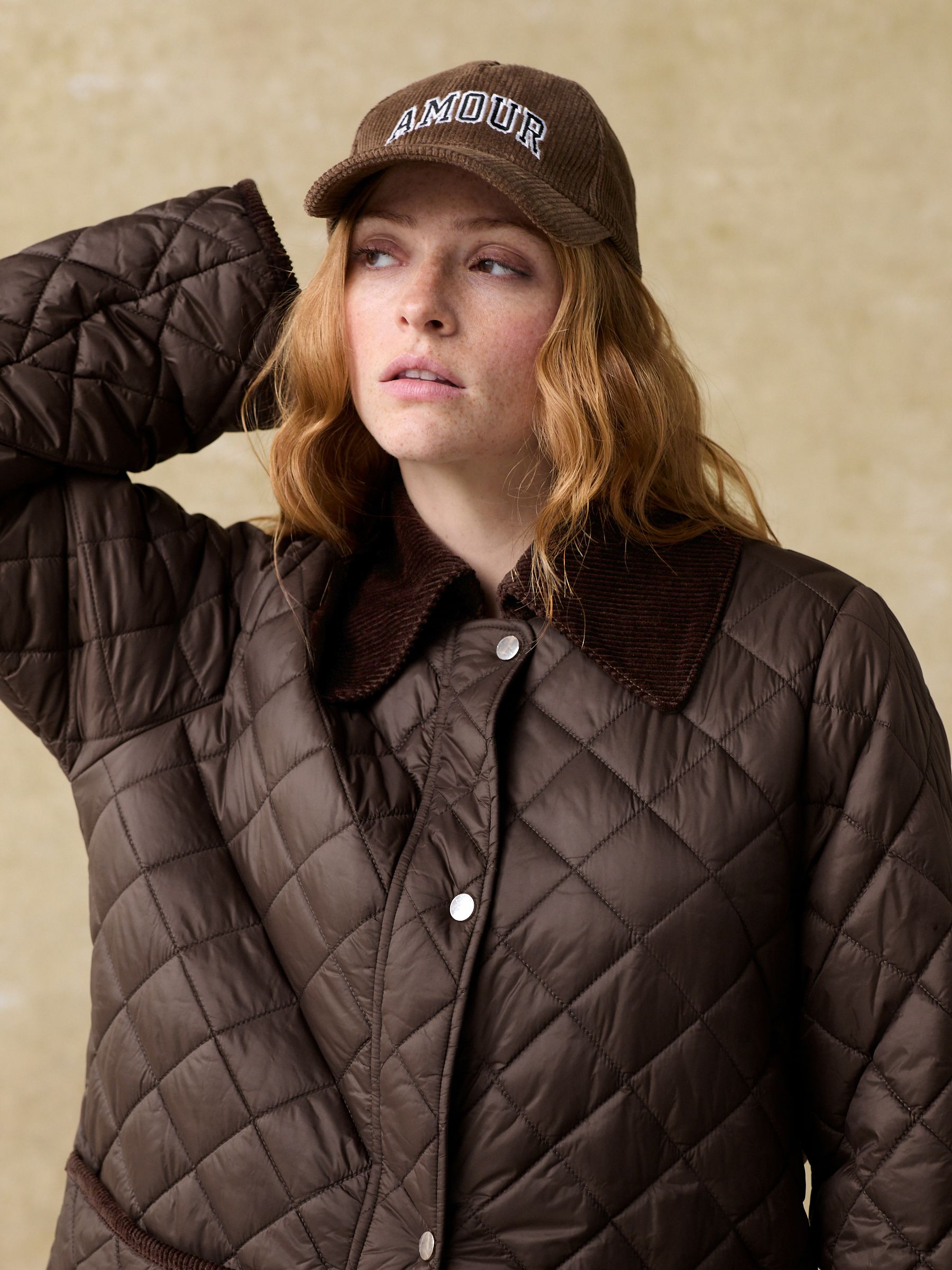 Buy Chocolate Brown Longline Heritage Quilted Jacket from the Next UK ...