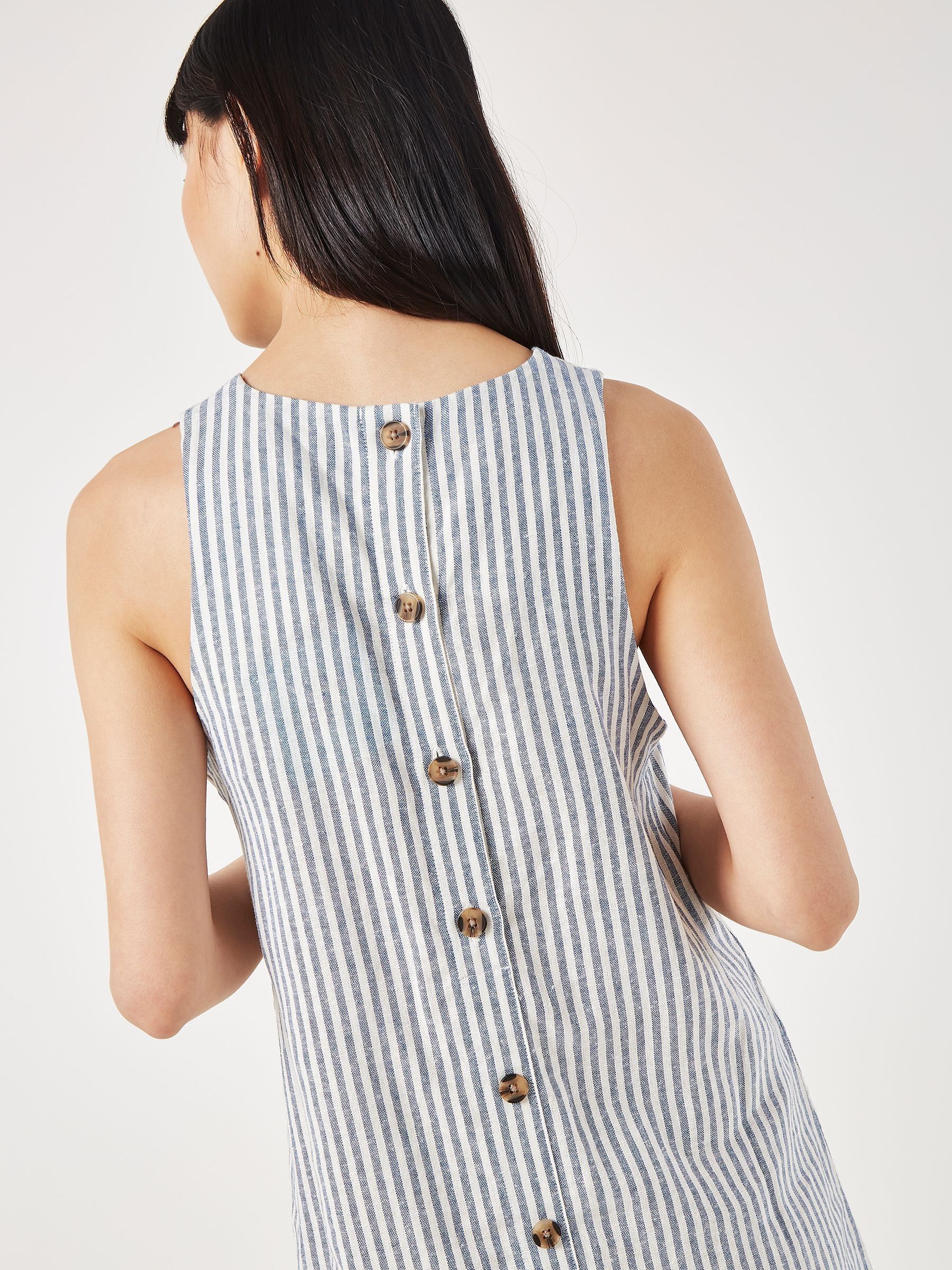 Buy Apricot Blue Oxford Stripe Shift Dress from the Next UK online shop