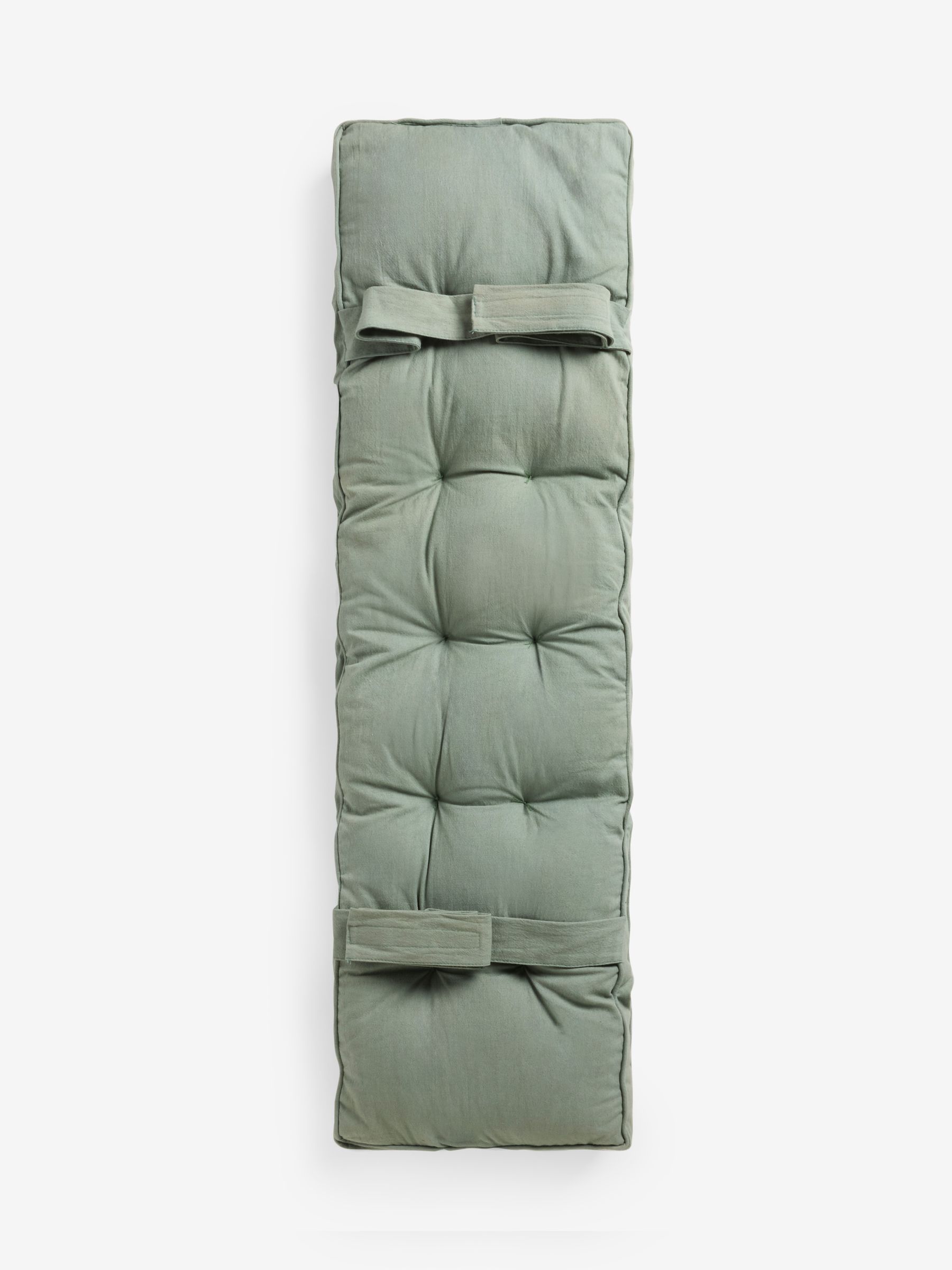 Buy Sage Green Linen Look Padded 100% Cotton Dining Bench Seat Cushions ...