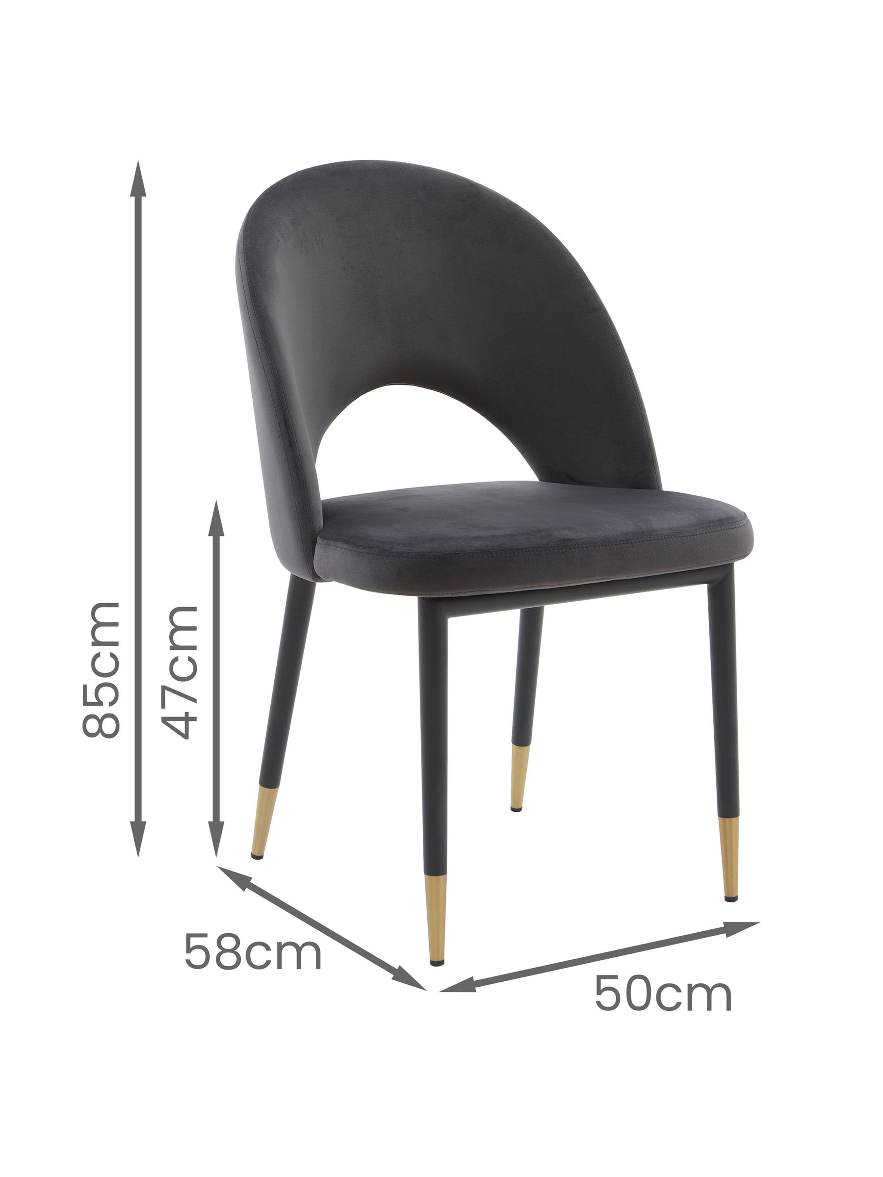 Buy Dwell Grey Comida Dining Chairs Set of 2 from the Next UK online shop