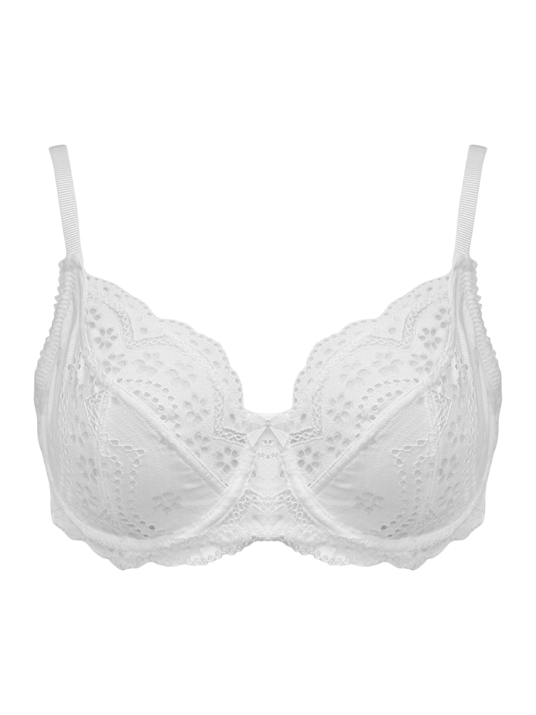 Buy Pour Moi White Non Padded Underwired Swoon Underwired Bustier Bra ...