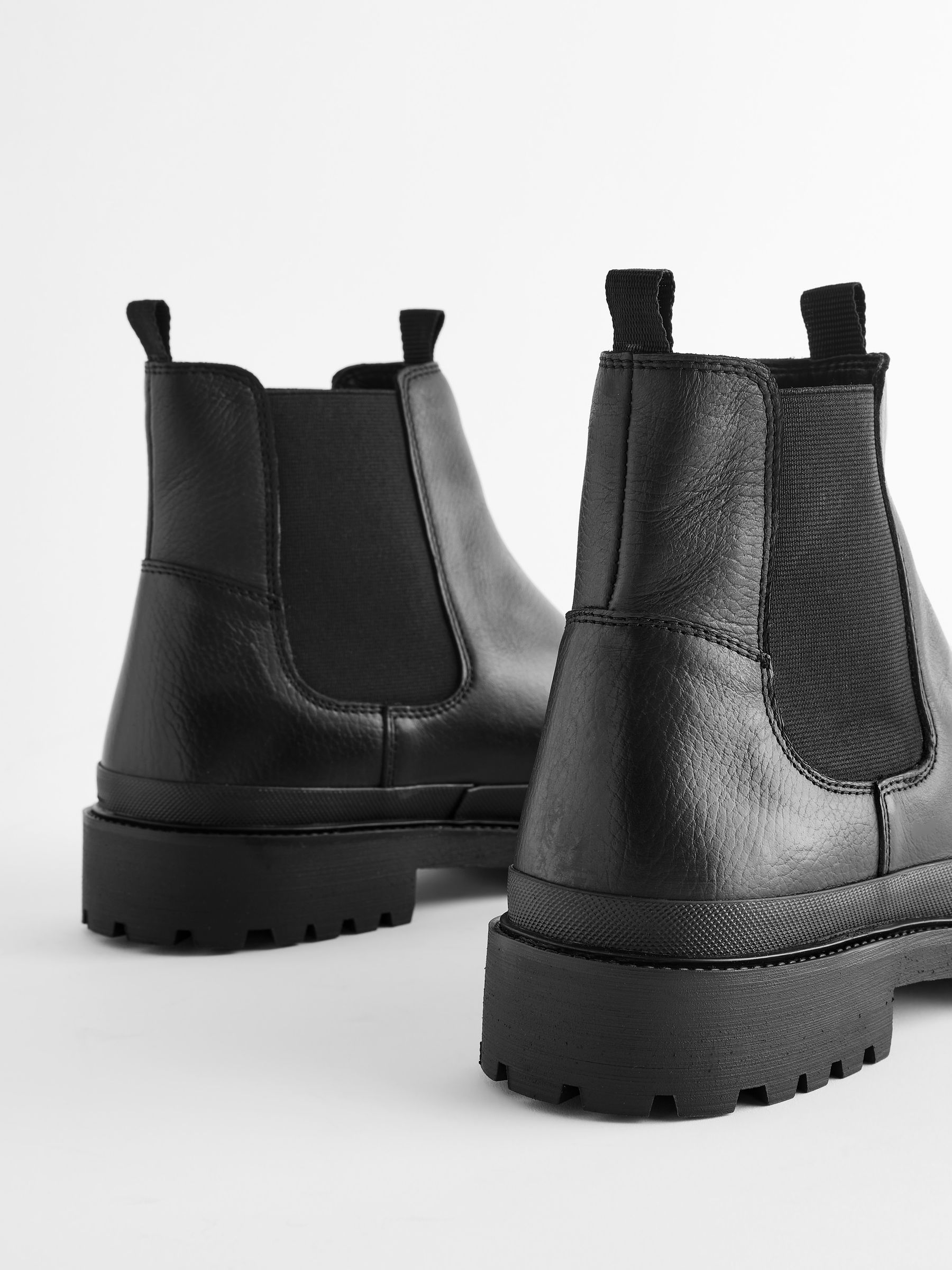 Buy Black Cleated Chelsea Boots from Next United Arab Emirates