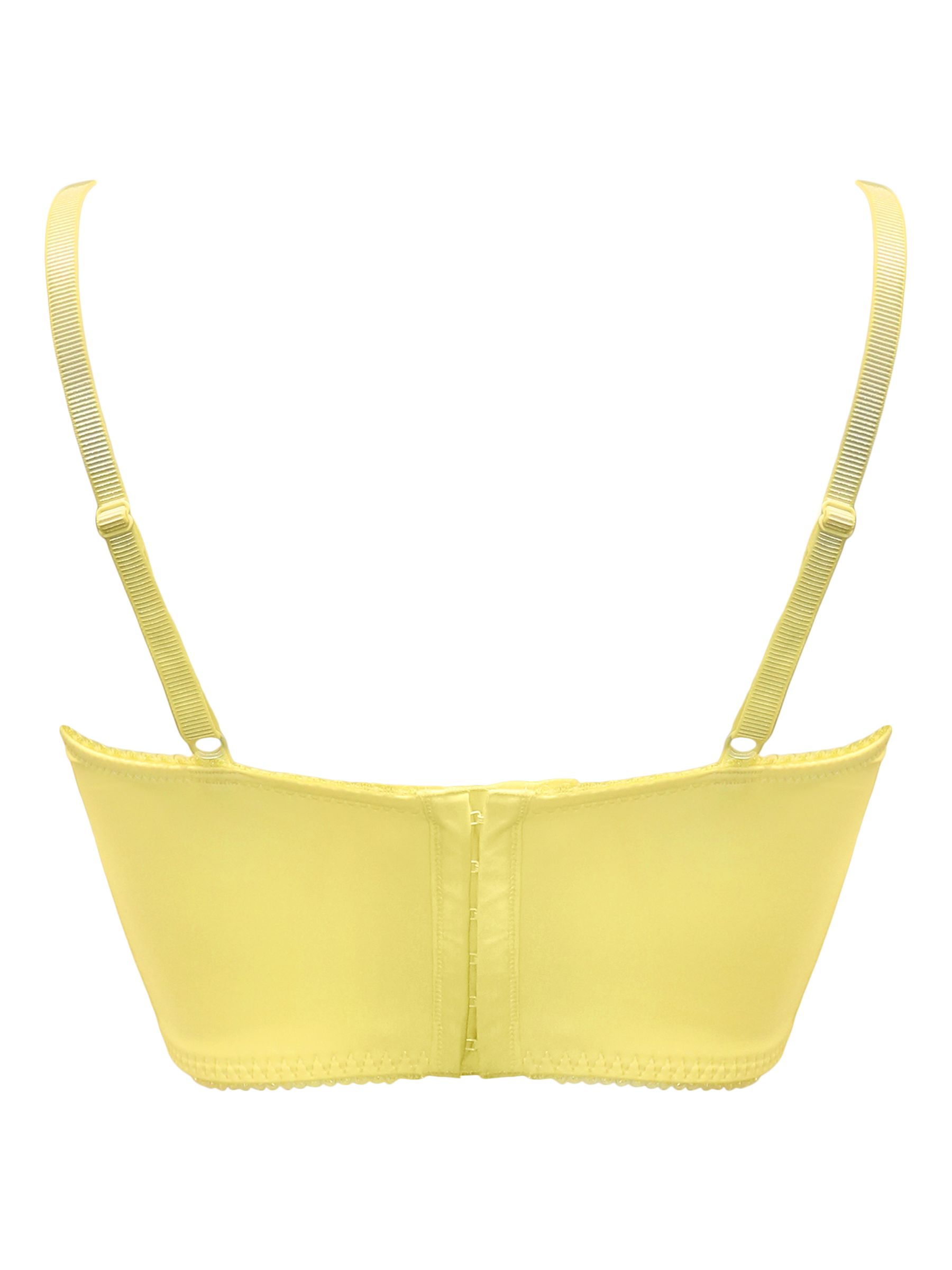 Buy Pour Moi Yellow Bustier Swoon Underwired Bustier Bra from the Next ...