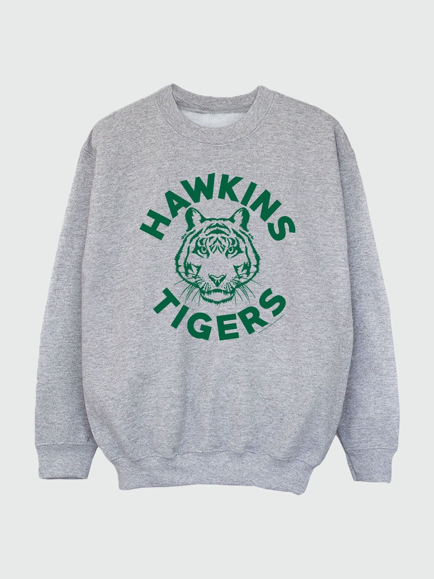 Buy Rags & Rascals Grey Netflix Stranger Things Hawkins Tigers Heather ...