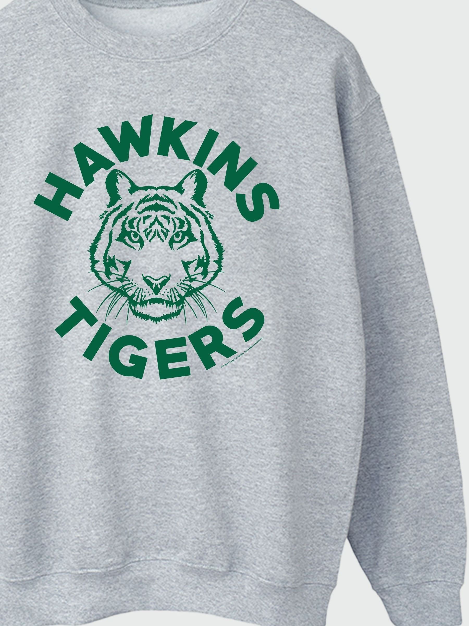 Buy Rags & Rascals Grey Netflix Stranger Things Hawkins Tigers Heather ...