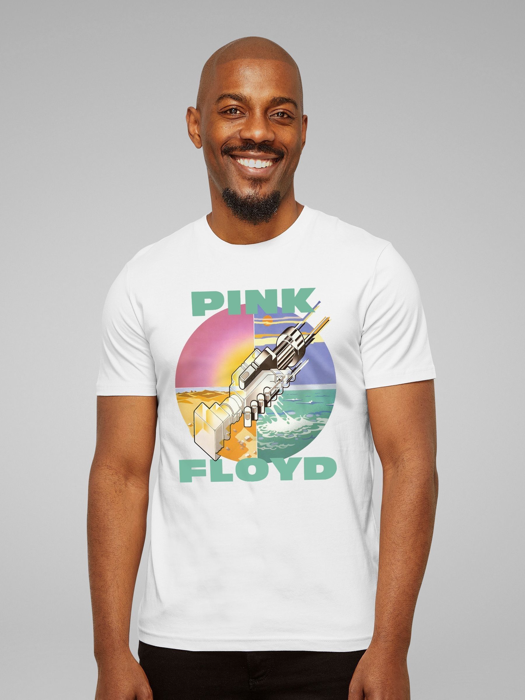 Buy All Every White Pink Floyd Wish You Were Here Music Mens 100 Cotton T Shirt from the Next UK online shop