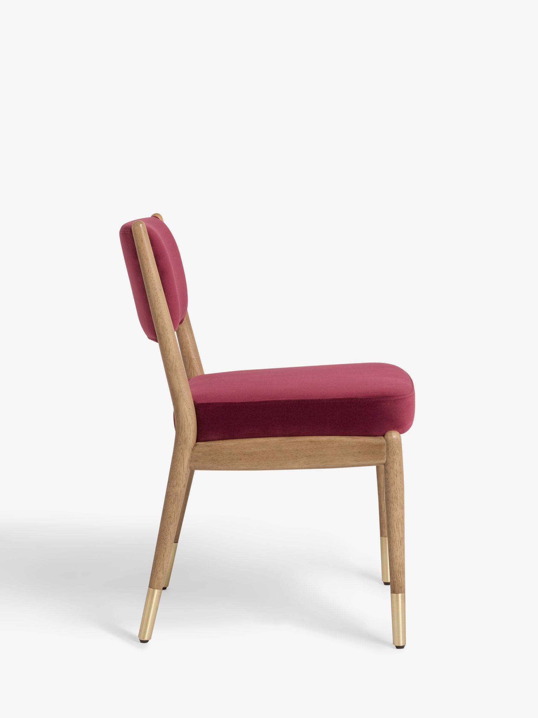 Buy Set of 2 Soft Velvet Cranberry Red Flinton Dining Chairs from the ...