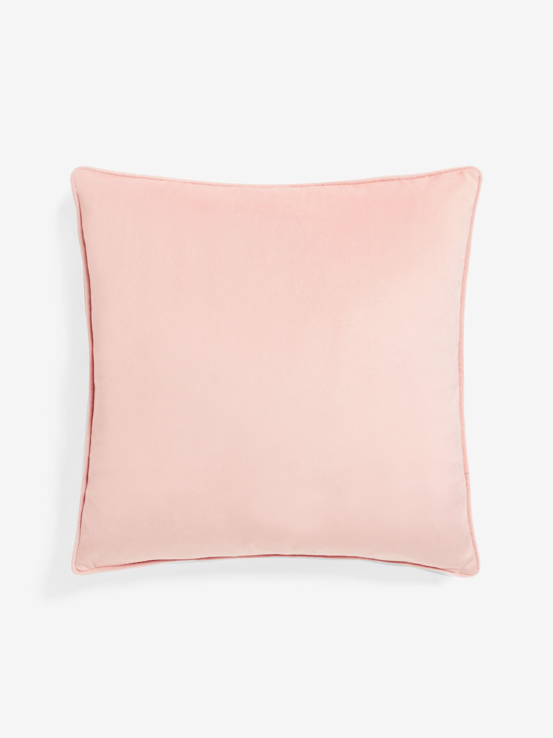 Buy Peach Pink 43 x 43cm Matte Velvet Cushion from the Next UK online shop