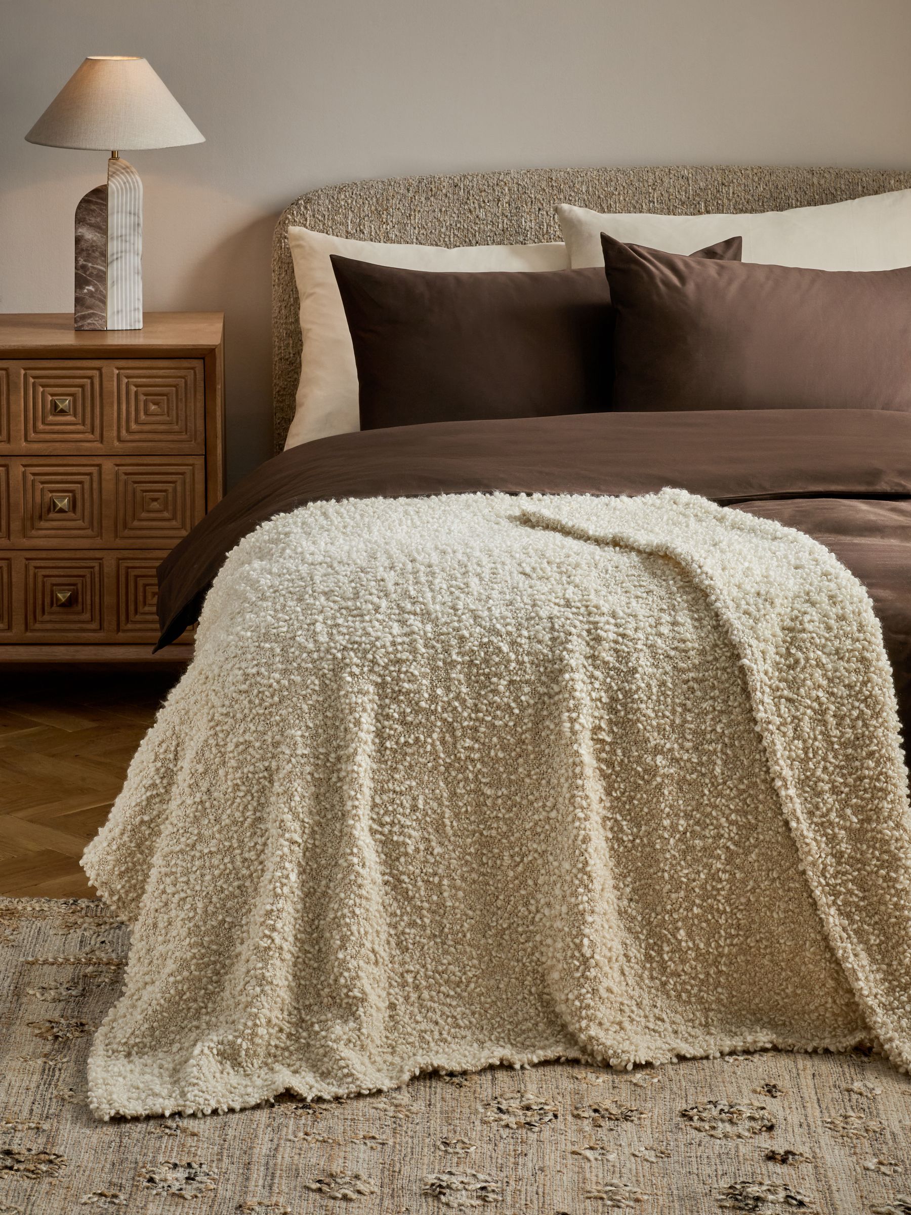 Buy Ivory Cosy Texture Throw from the Next UK online shop