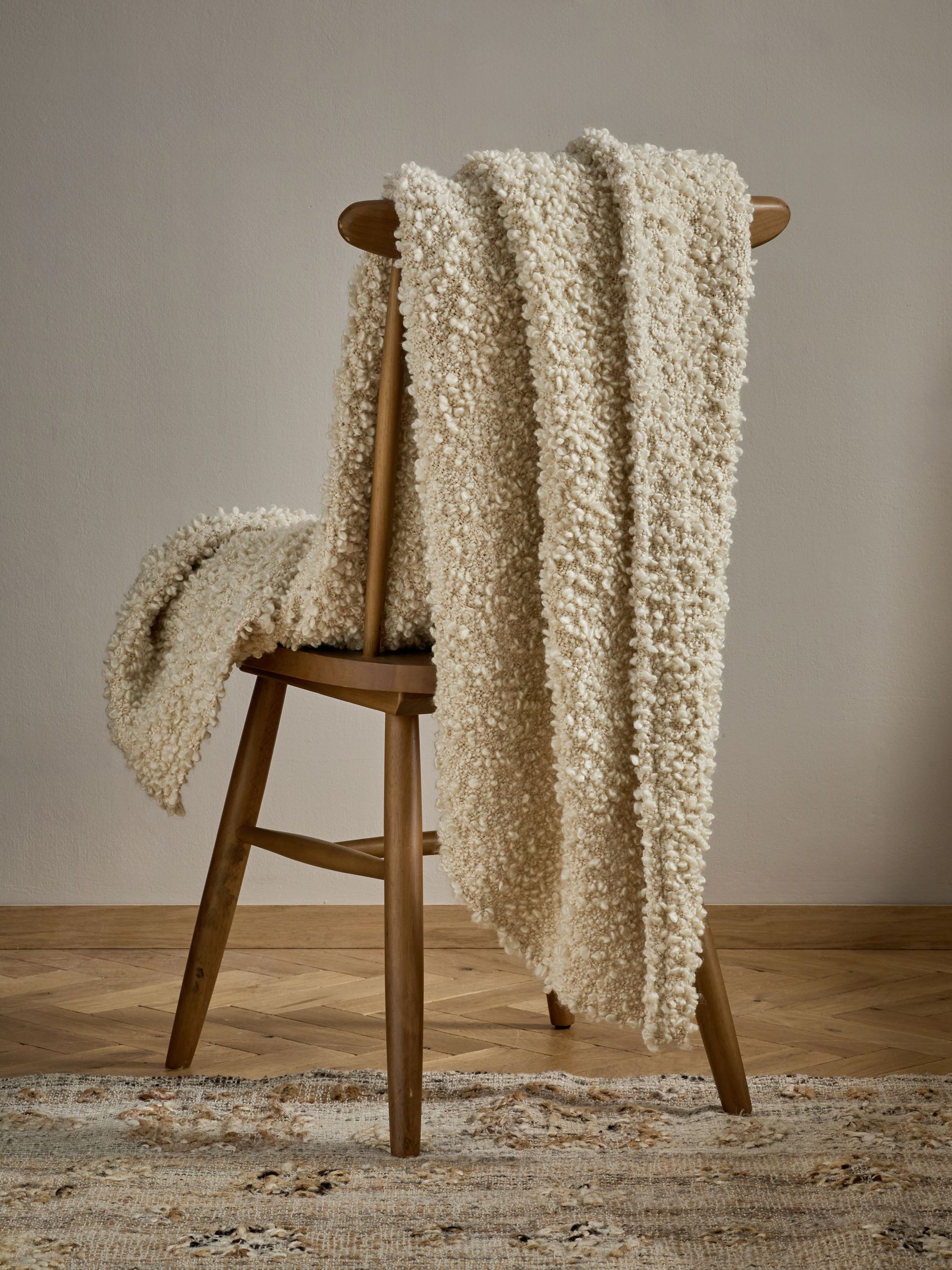 Buy Ivory Cosy Texture Throw from the Next UK online shop