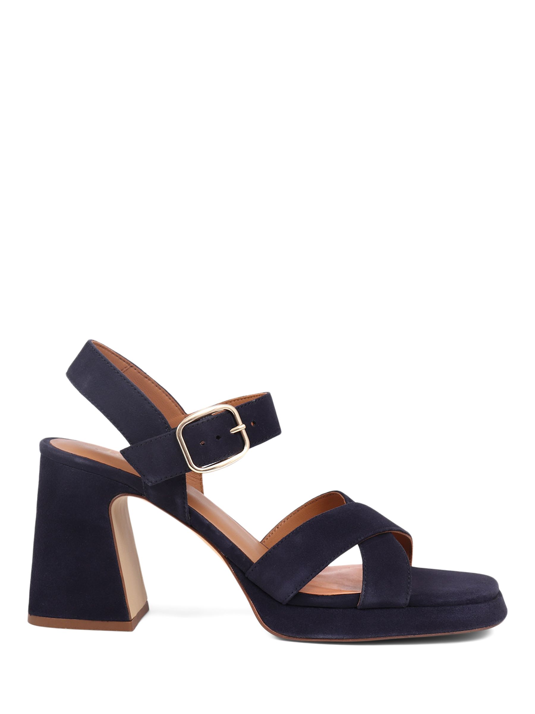 Buy Jones Bootmaker Navy Gladiola2 Leather Platform Sandals from the ...
