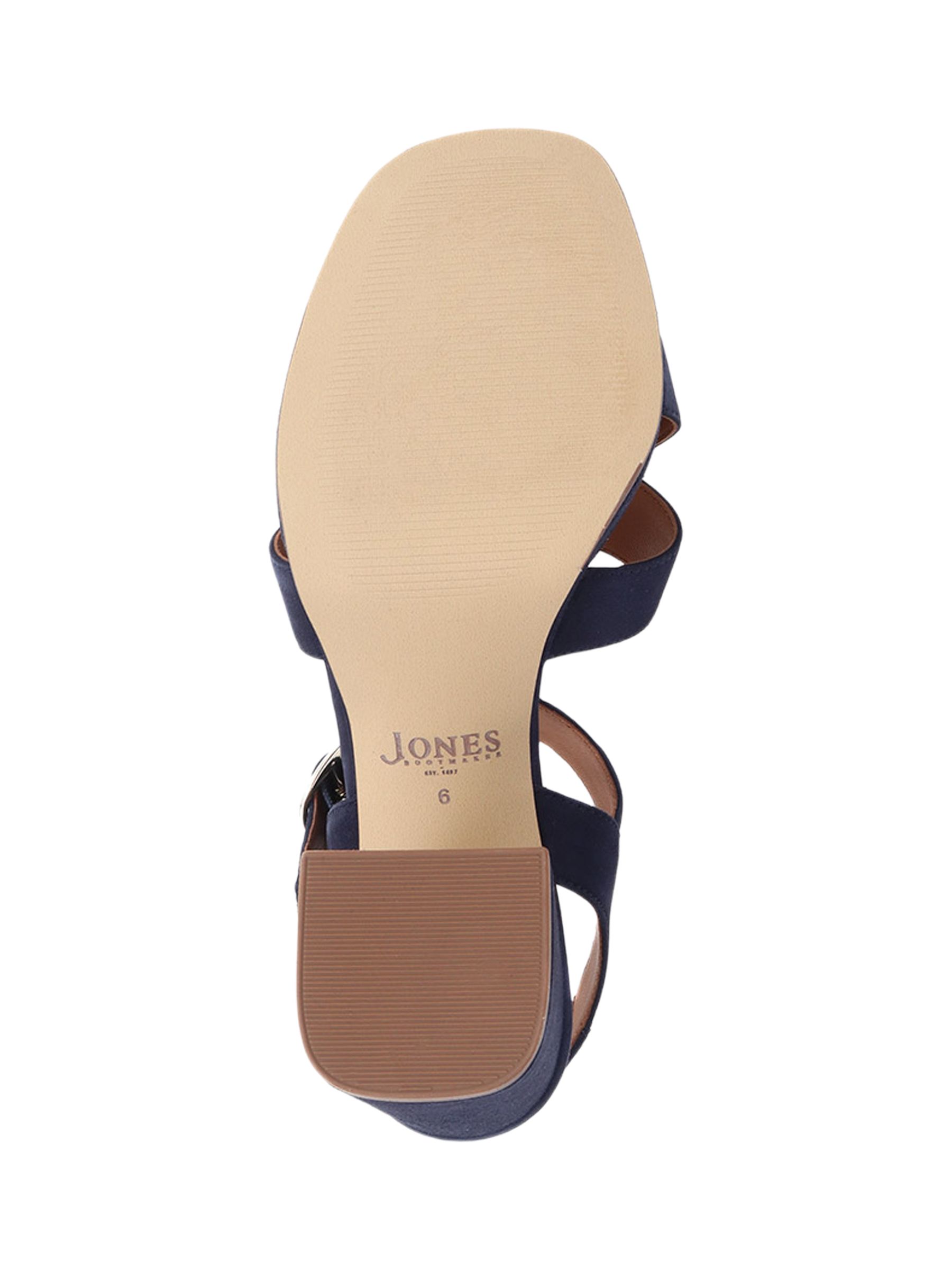 Buy Jones Bootmaker Navy Gladiola2 Leather Platform Sandals from the ...