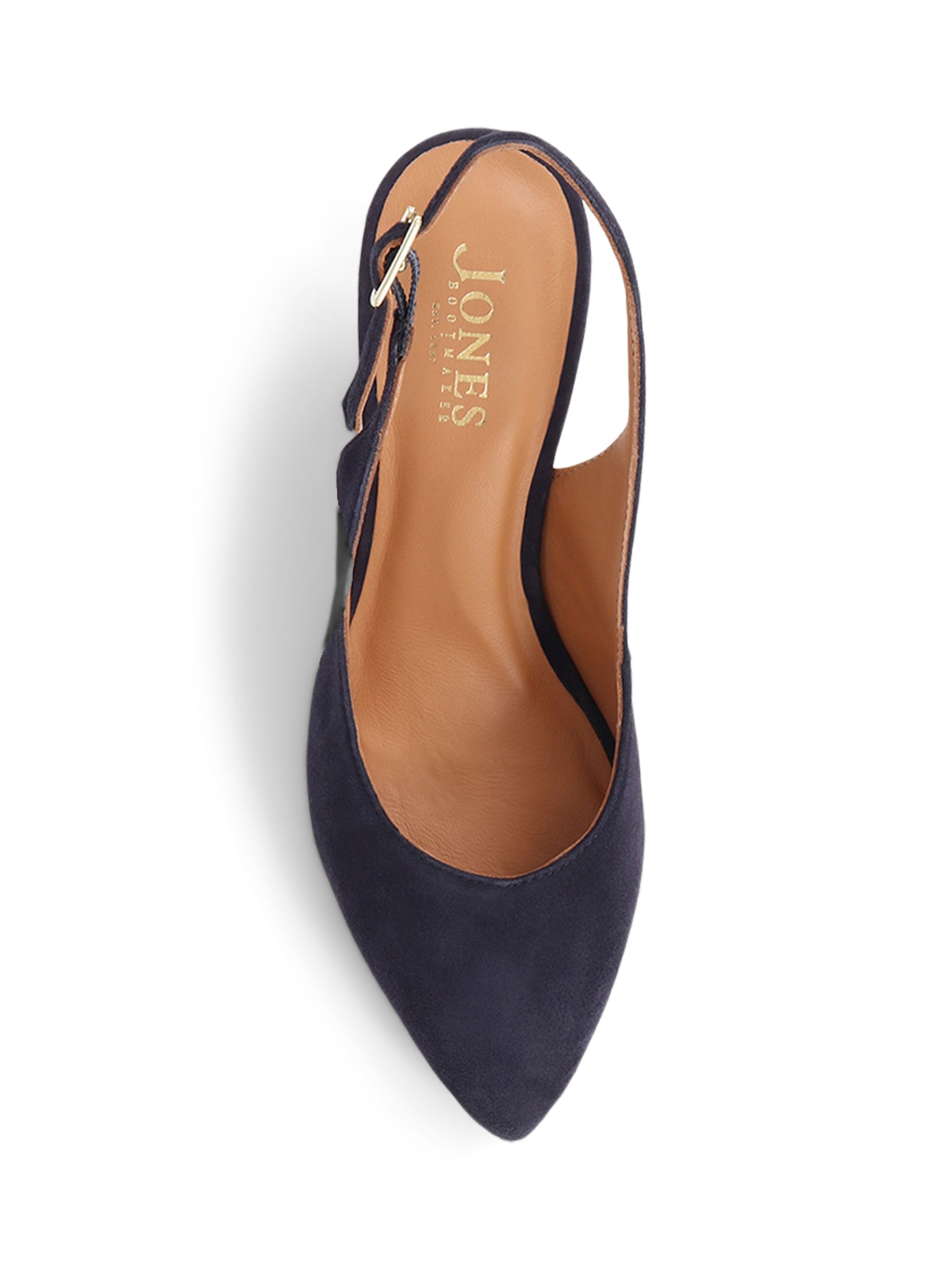 Buy Jones Bootmaker Navy Blue Zaria Slingback Heels from the Next UK ...