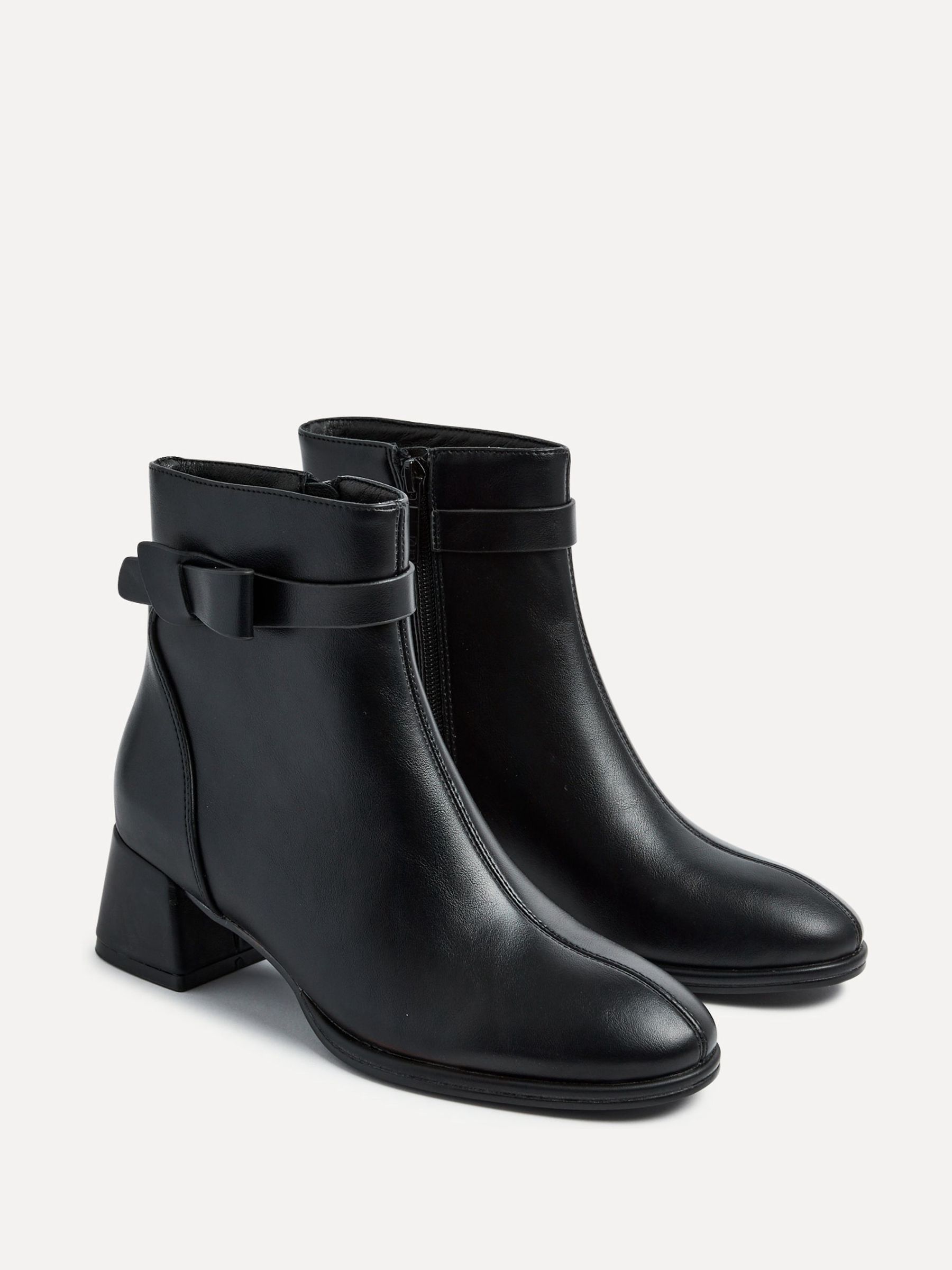 Buy Linzi Black Sable Block Heeled Ankle Boots from the Next UK online shop
