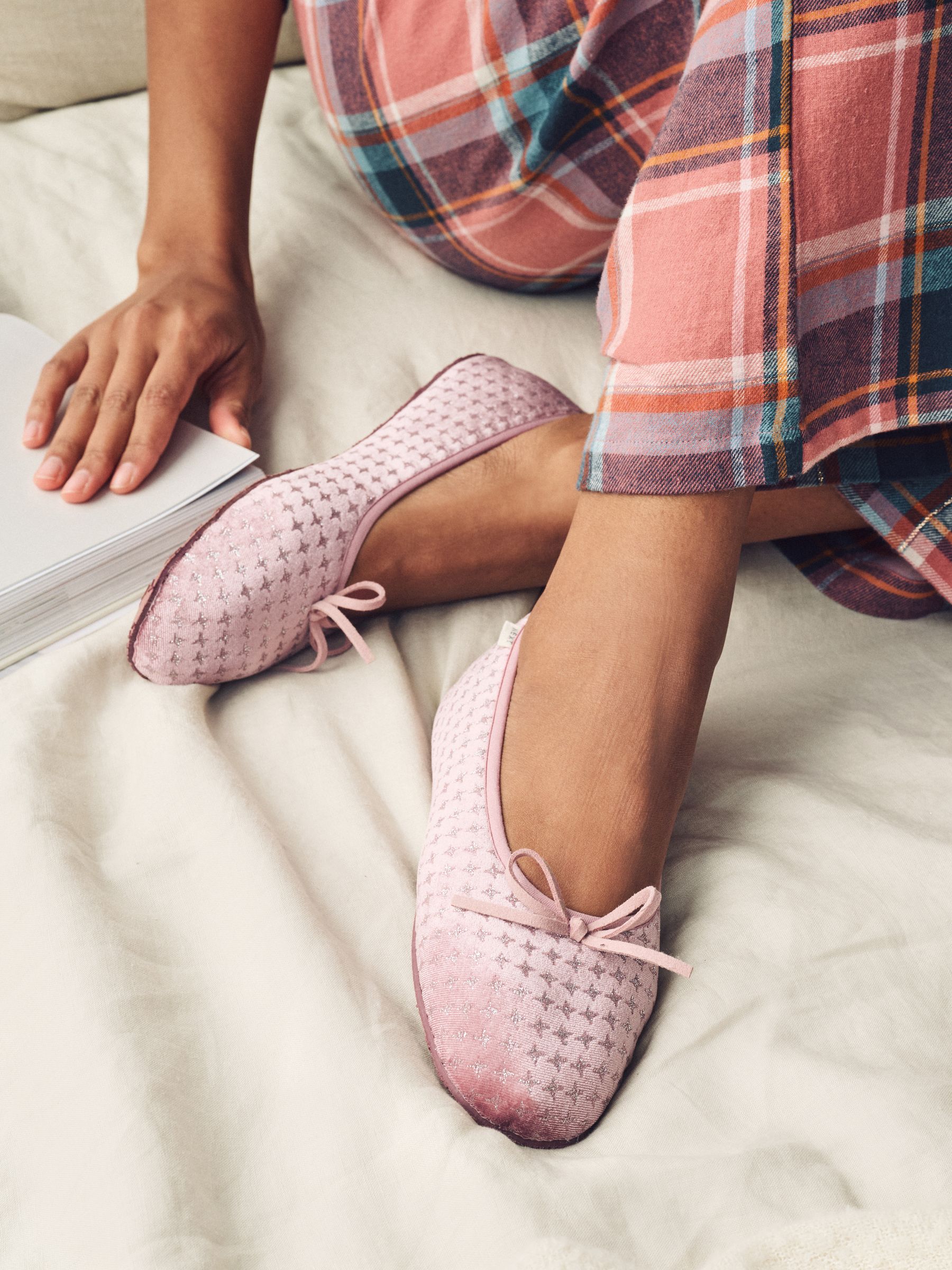 Buy Neutral Sparkle Ballet Slippers from the Next UK online shop