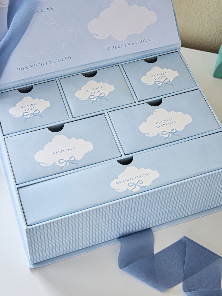 Keepsake Boxes For Boys Personalised Baby Time Capsule Box, First