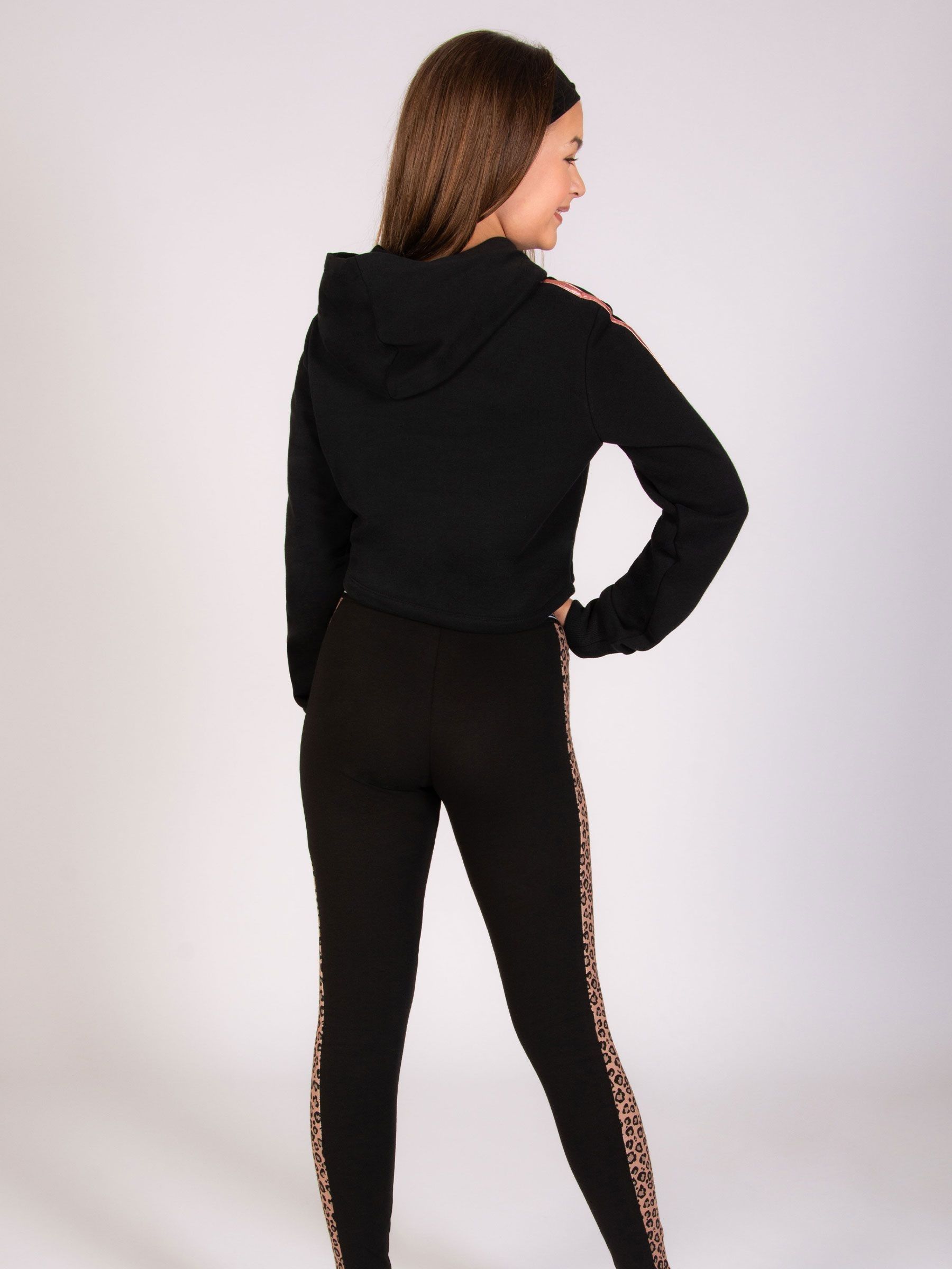 Buy Pineapple Black Dance Girls Crop Hoodie from the Next UK online shop
