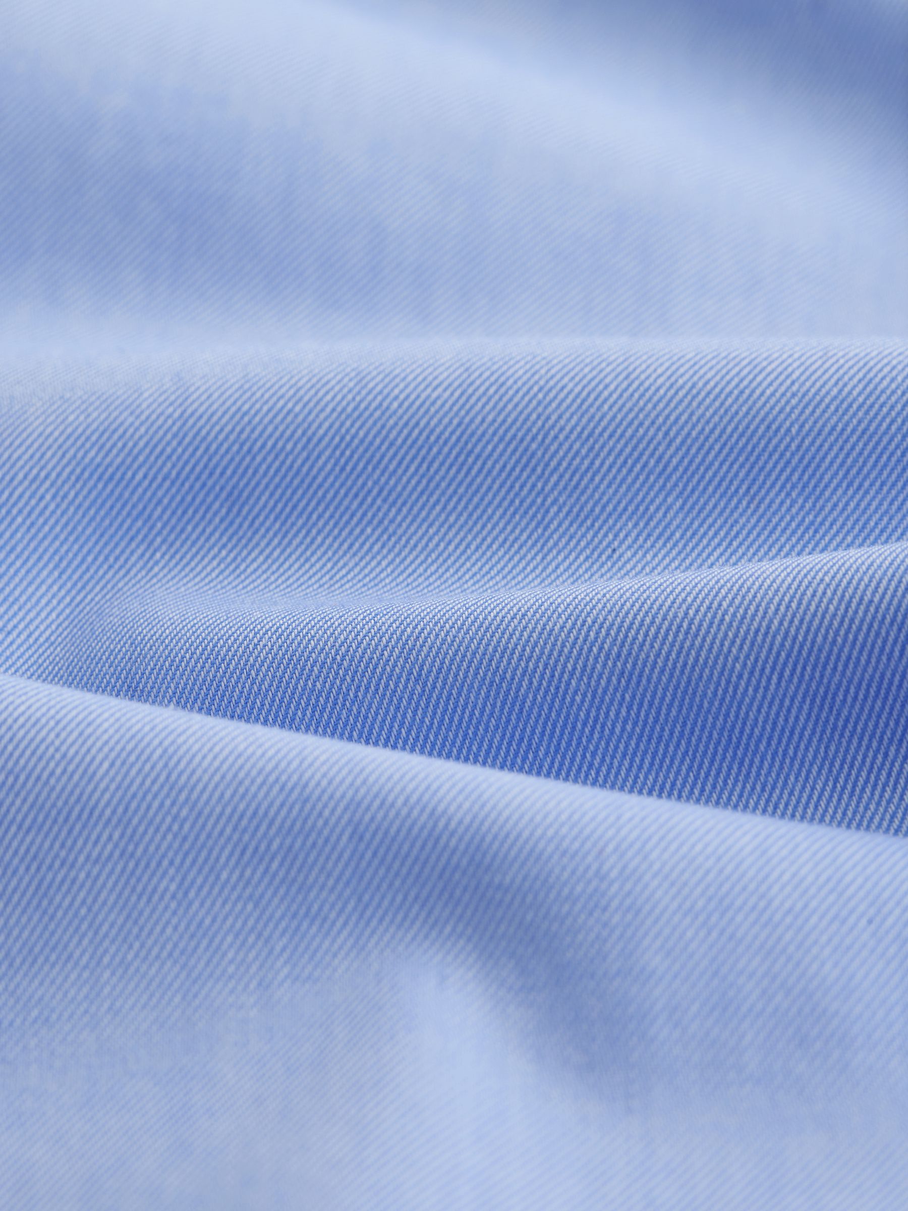 Buy Blue Slim Fit 100% Cotton Textured Twill Shirt from the Next UK ...