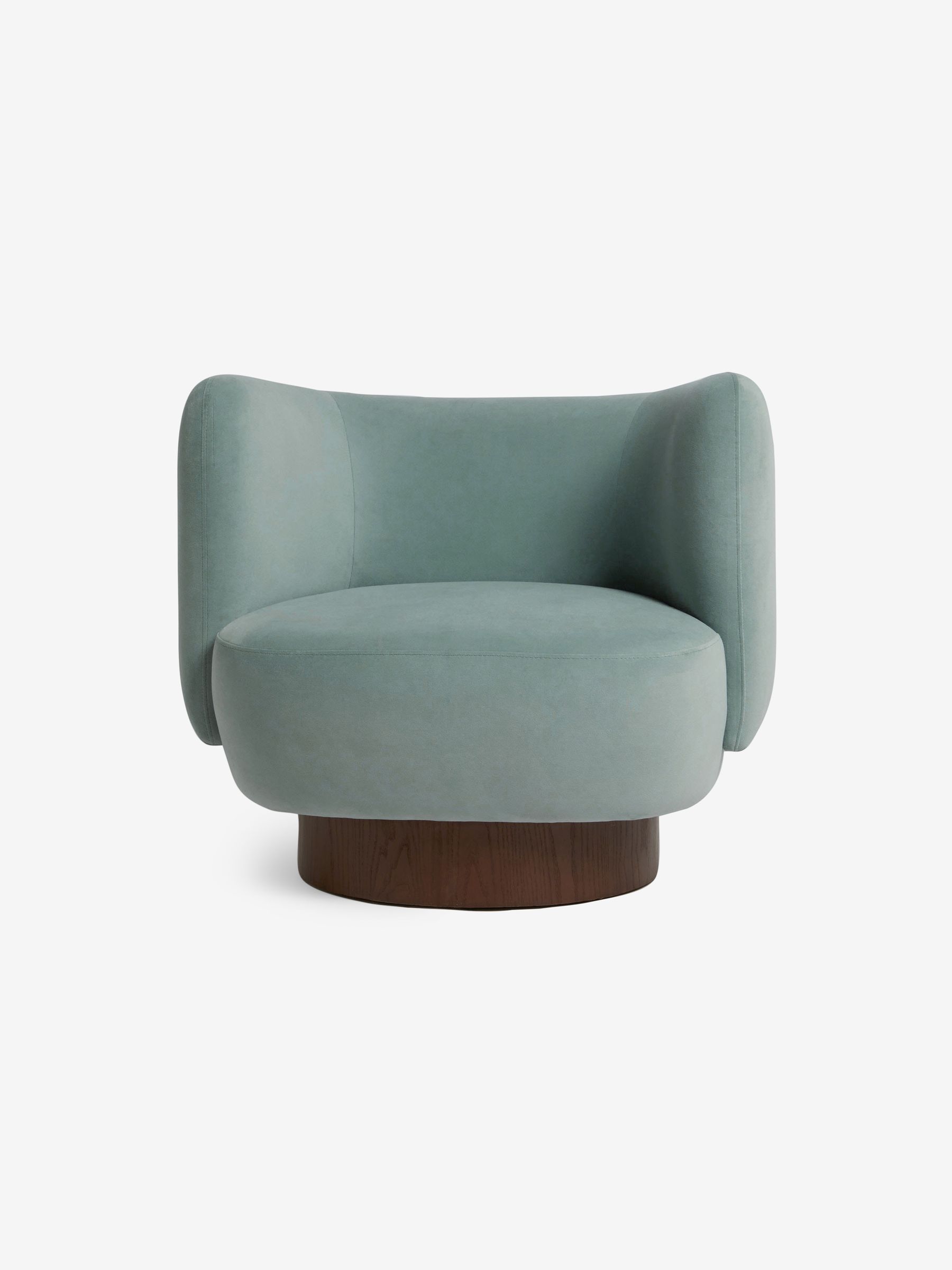 Buy MADE.COM Steel Grey Blue Novara Swivel Accent Chair from the Next ...