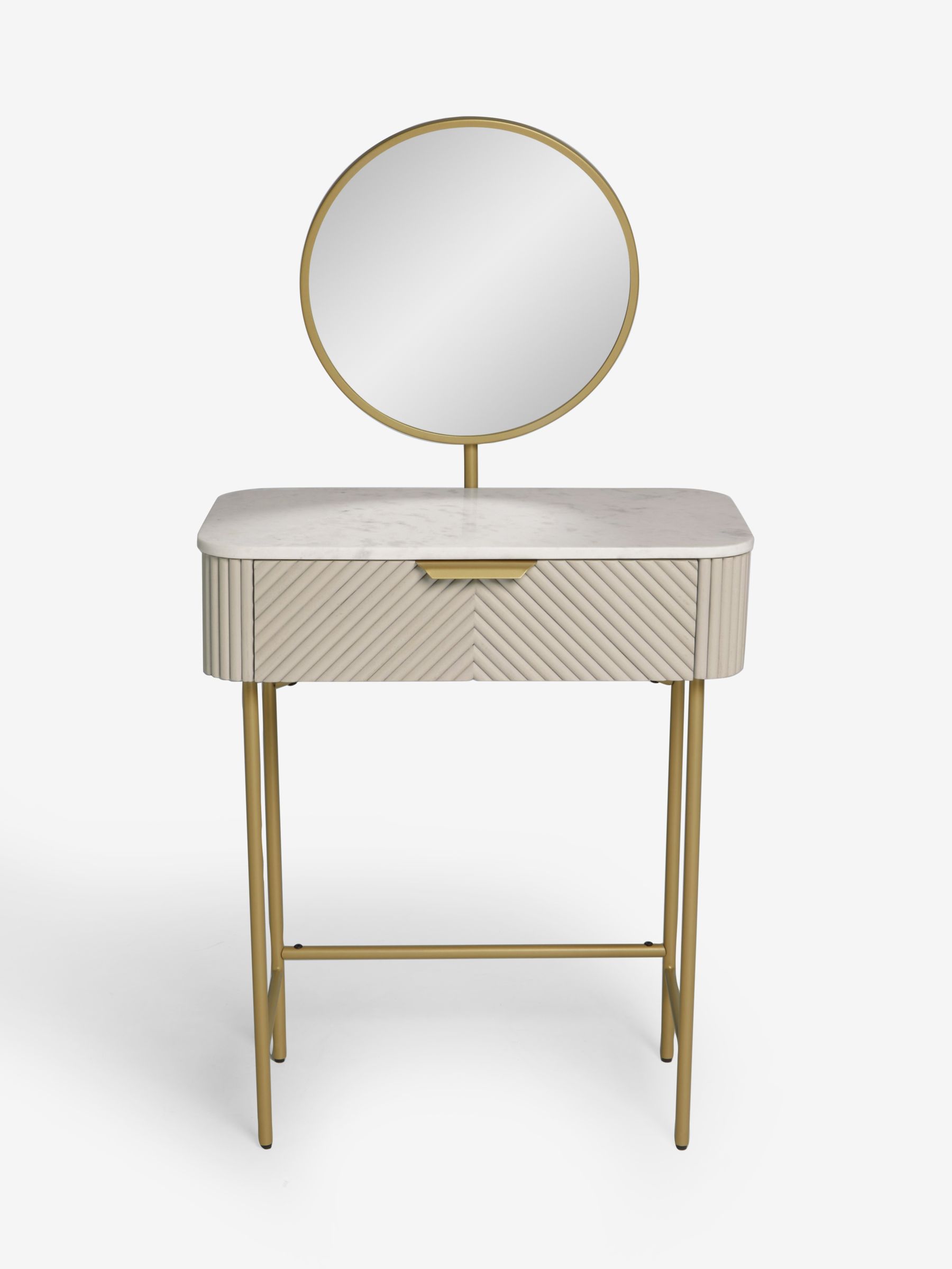 Buy Light Grey Valencia Solid Mango Wood 1 Drawer Dressing Table from ...