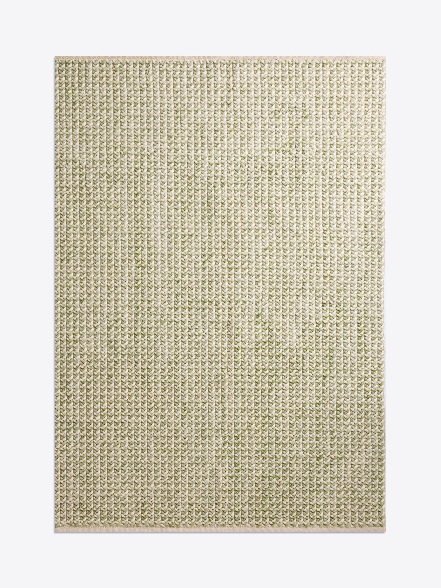 Buy Sage Green Knit Effect Rug from the Next UK online shop
