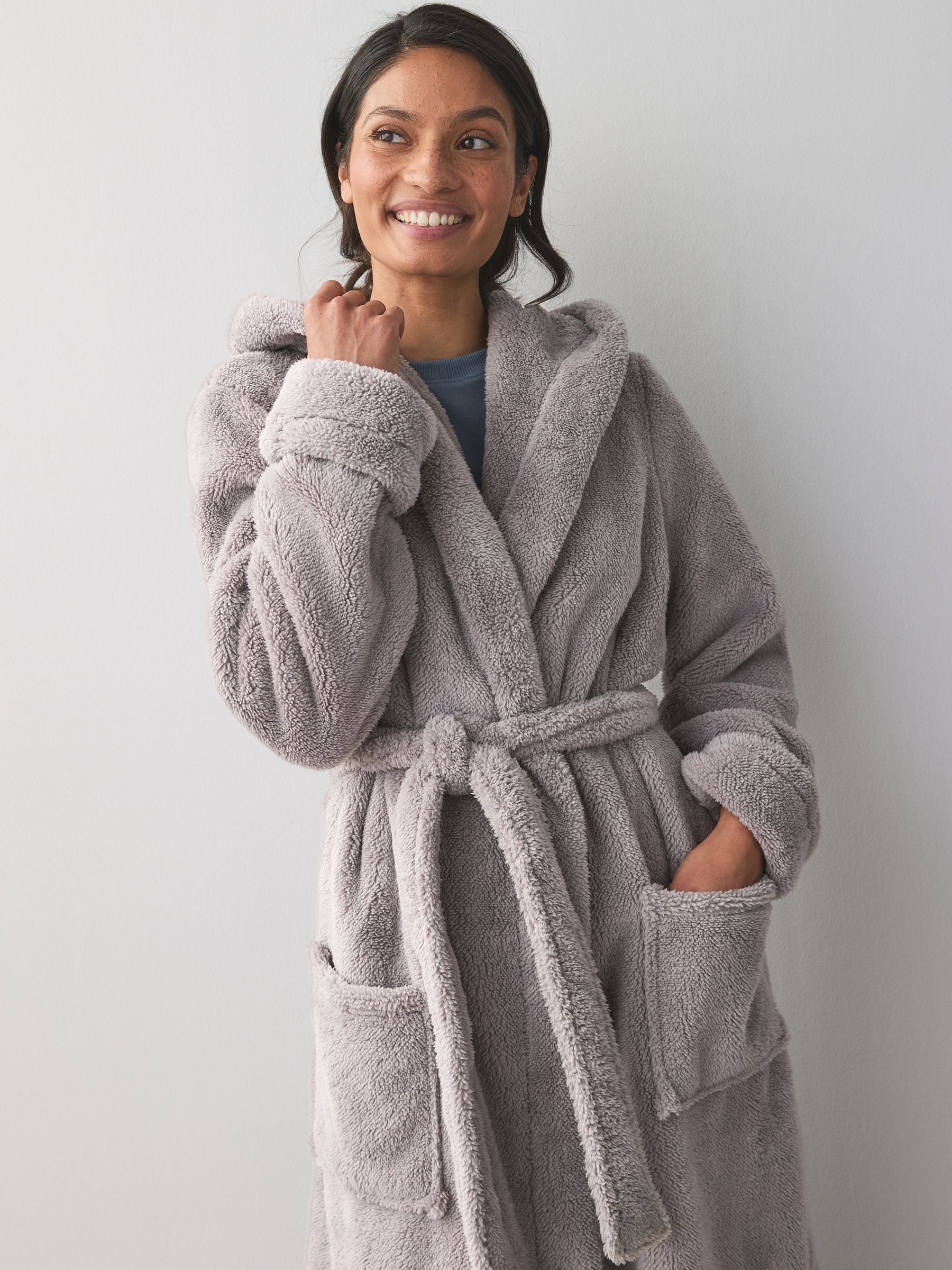 Grey Heavyweight Dressing Gown
