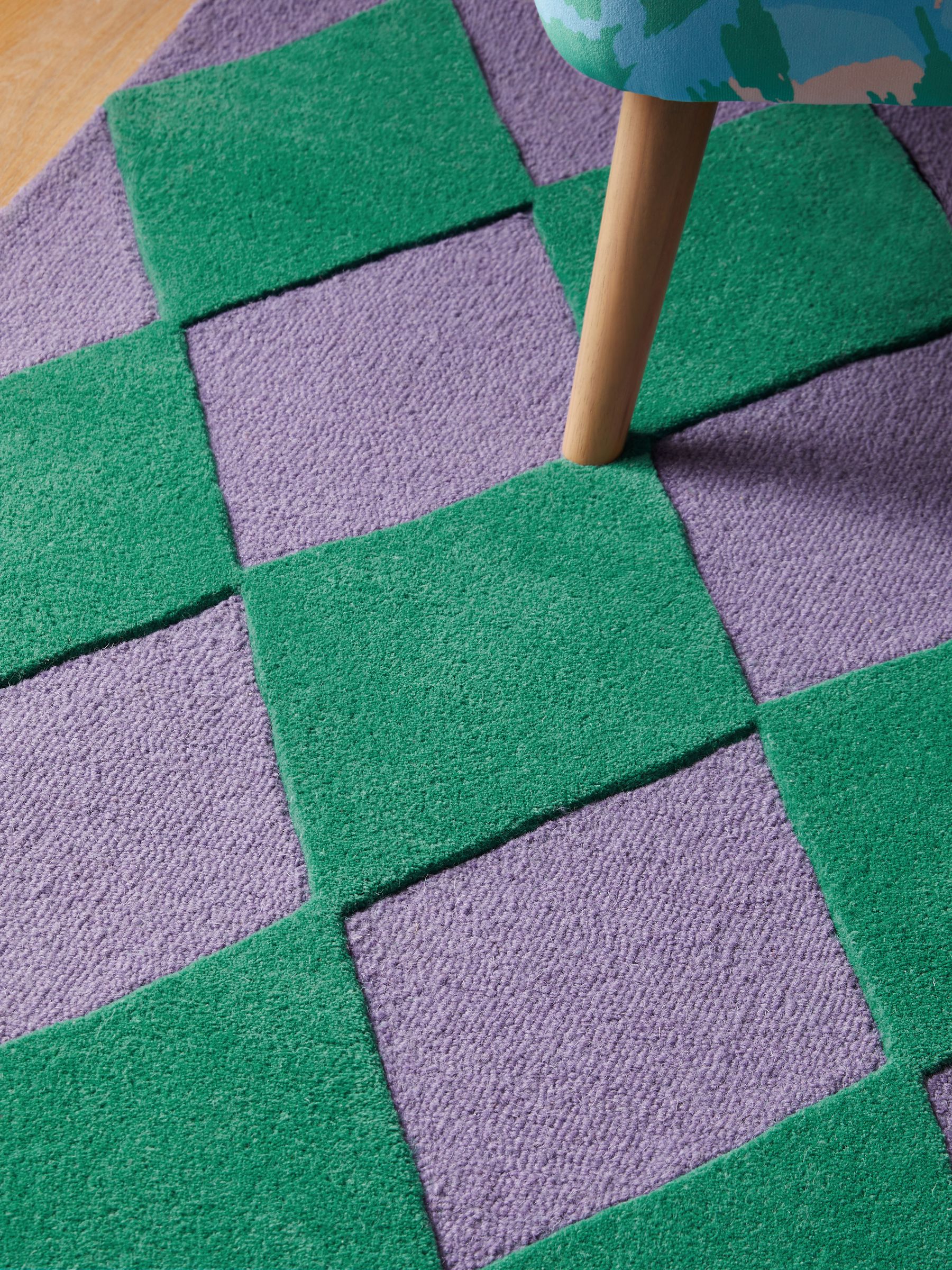 Buy Eleanor Bowmer Green Diamond Wool Tufted Rug from the Next UK ...