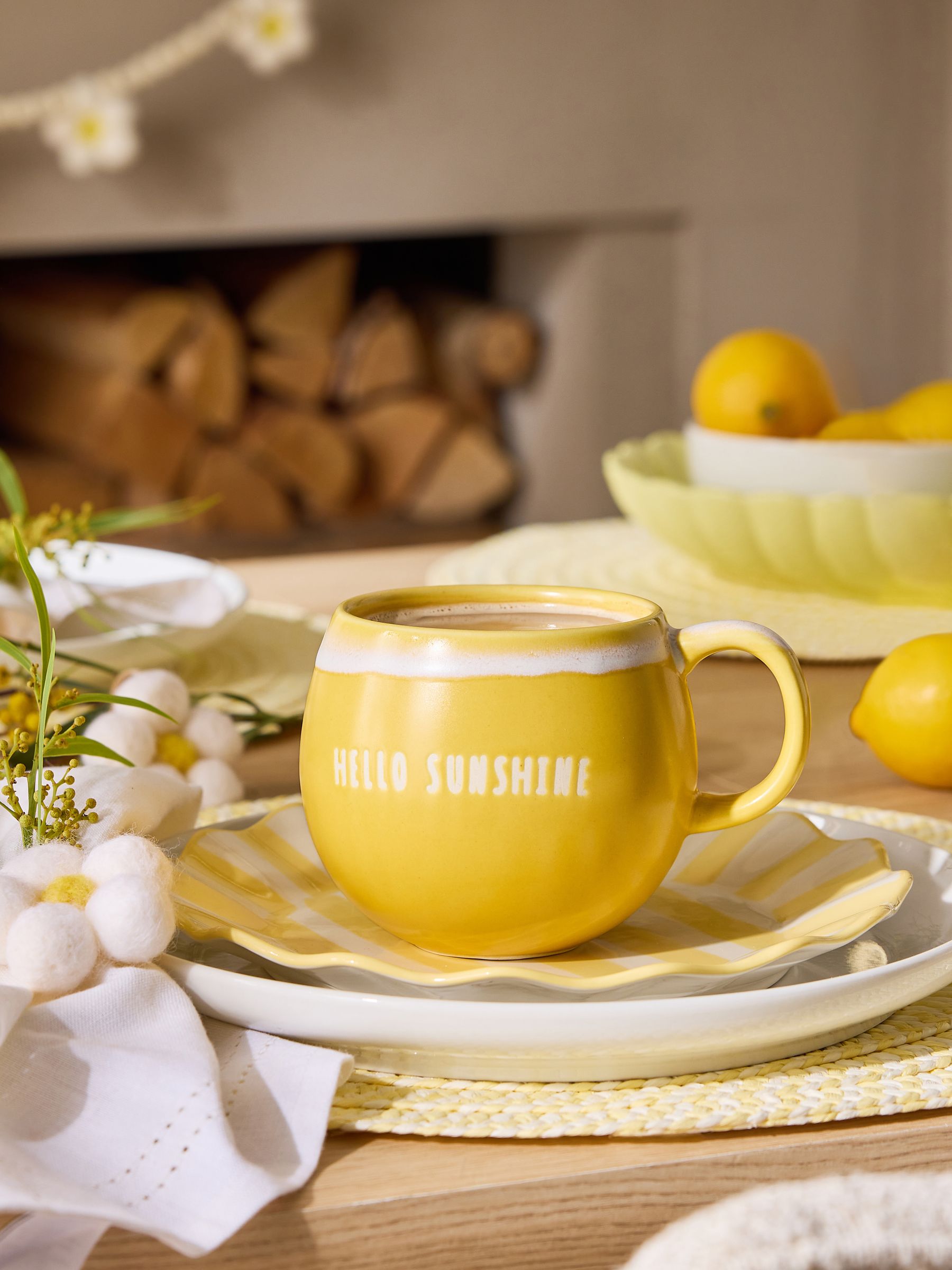 Buy Yellow Hello Sunshine Reactive Mug from the Next UK online shop