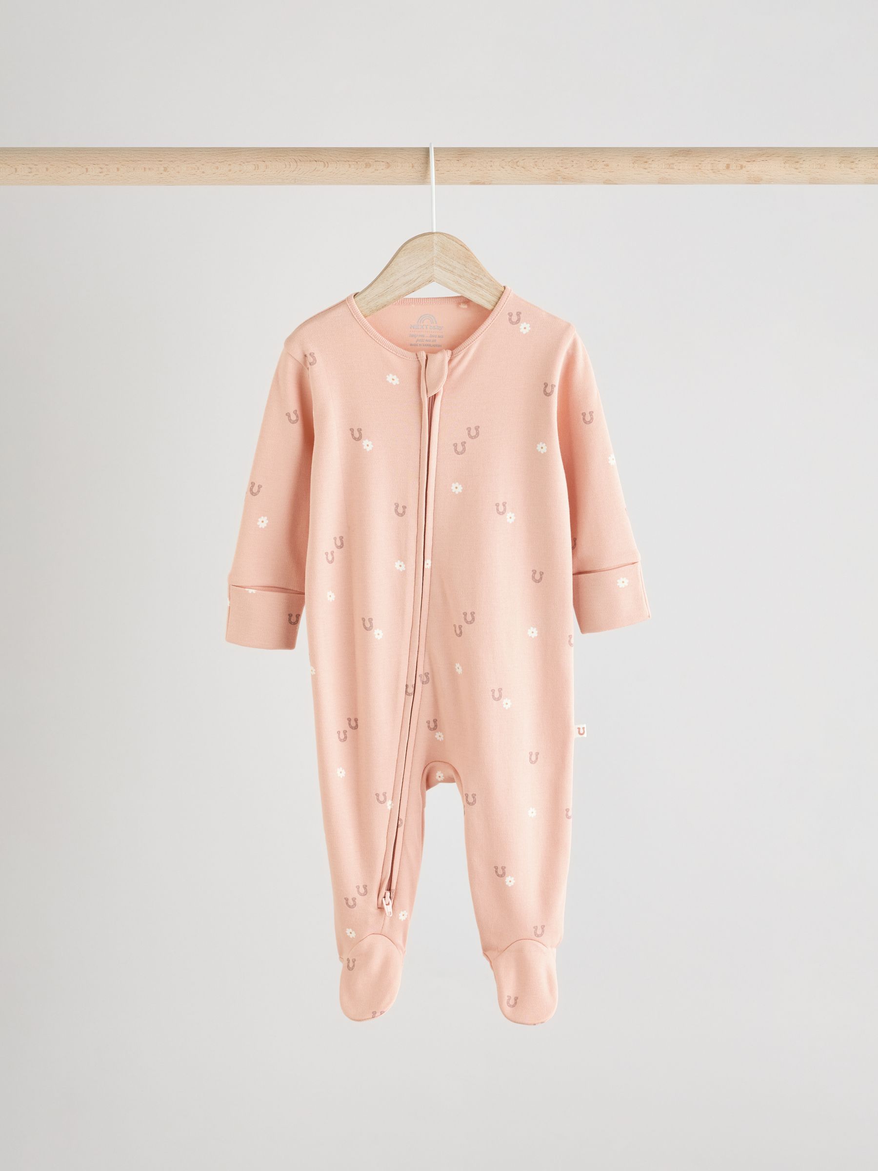 Buy Multi Baby Two Way Zip 100% Cotton Sleepsuits 4 Pack (0mths-2yrs ...