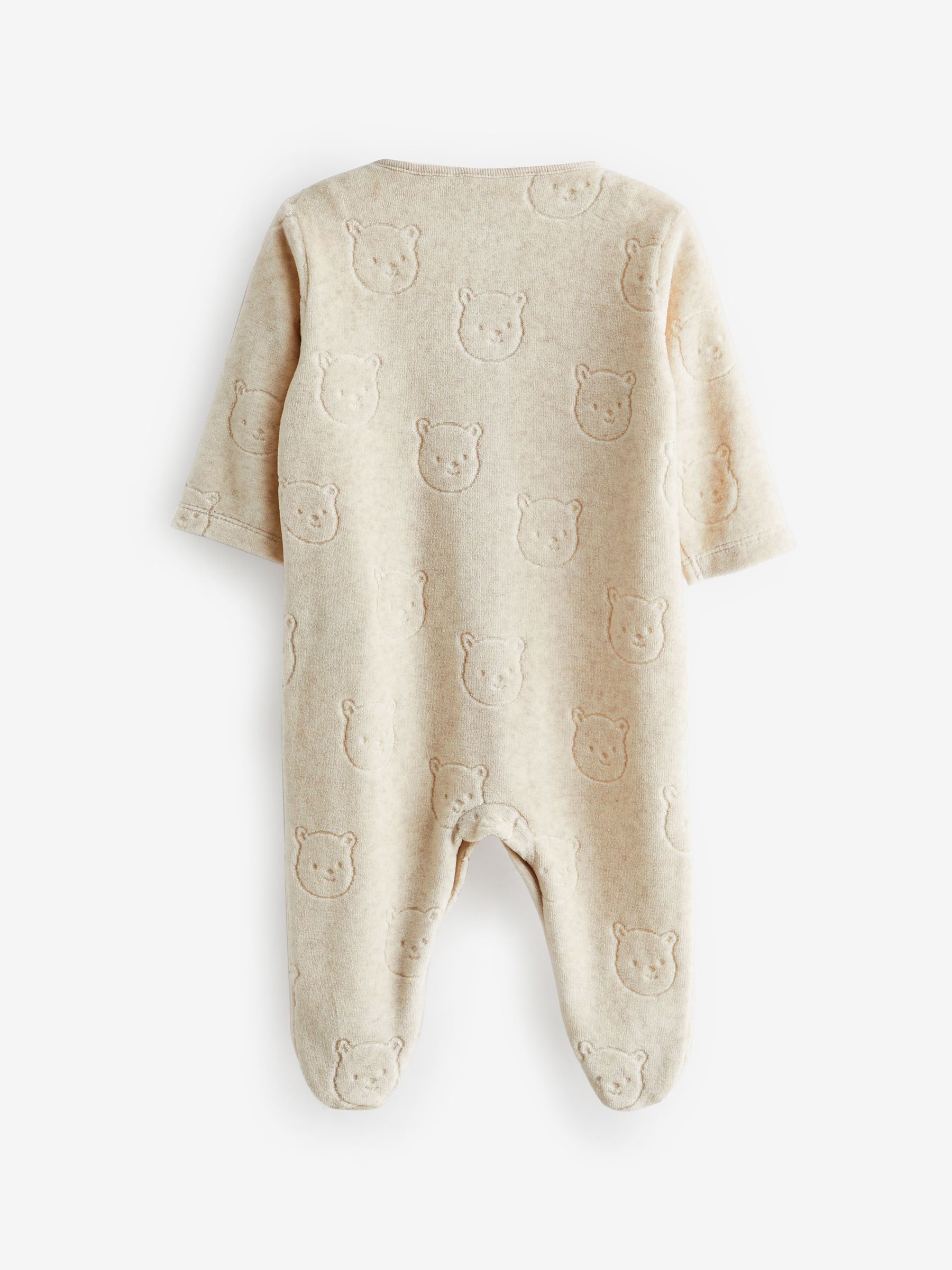 Buy Neutral Baby Teddy Bear Textured Sleepsuit (0mths-3yrs) from Next ...