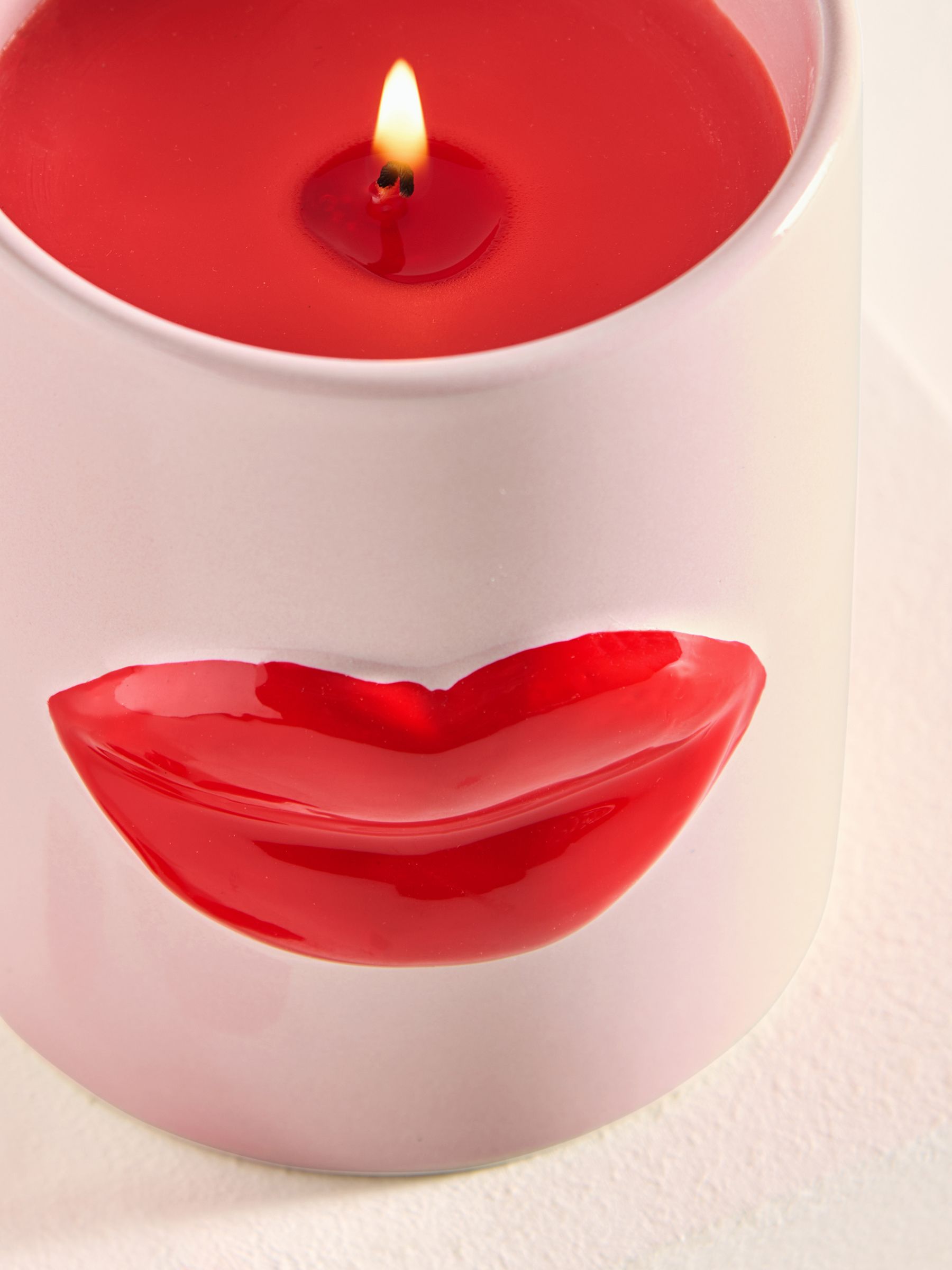 Buy Red/Pink Cherry and Almond Scented Lips Candle from the Next UK ...