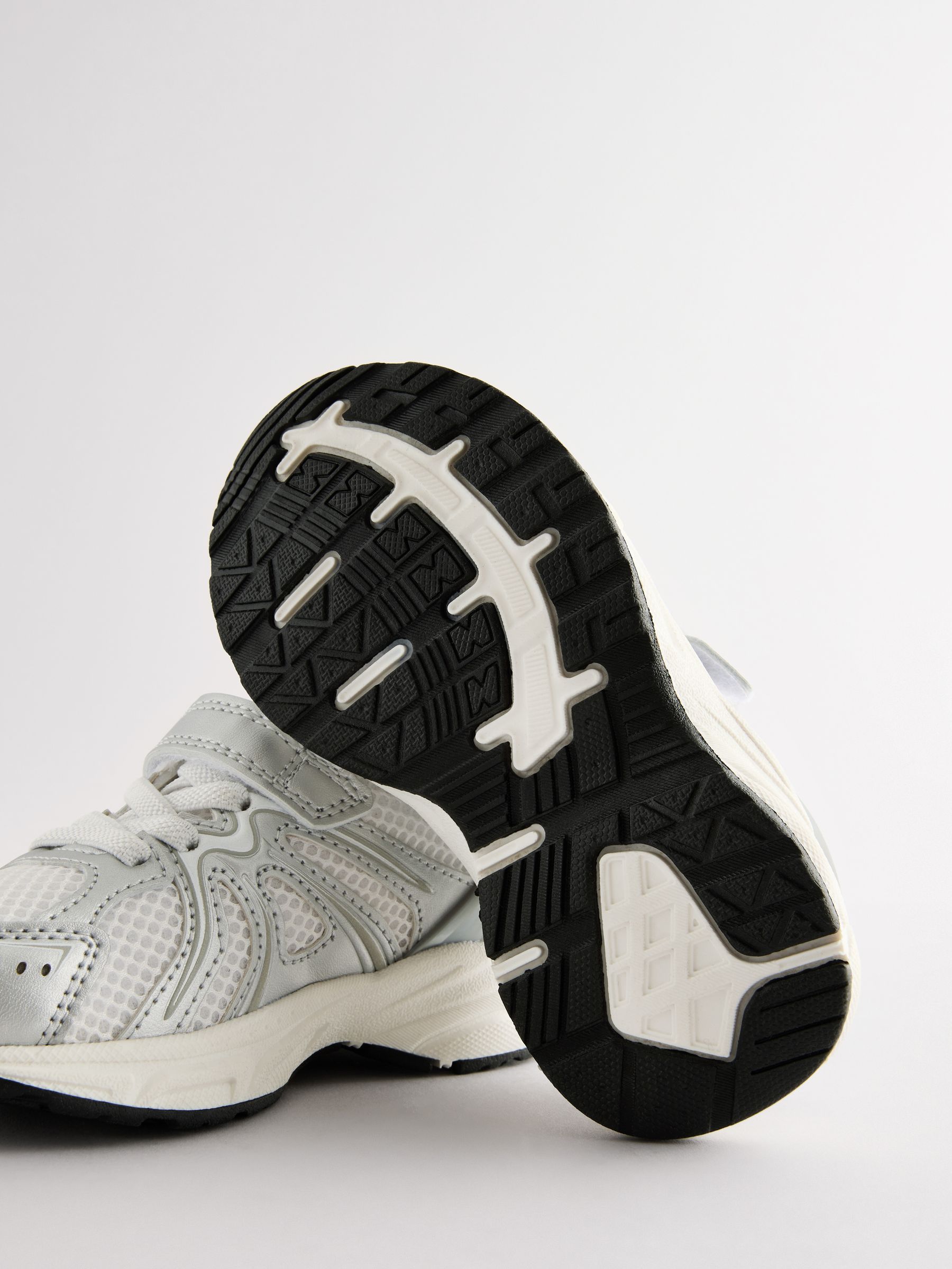 Buy White/Silver Touch Fastening Mesh Trainers from the Next UK online shop