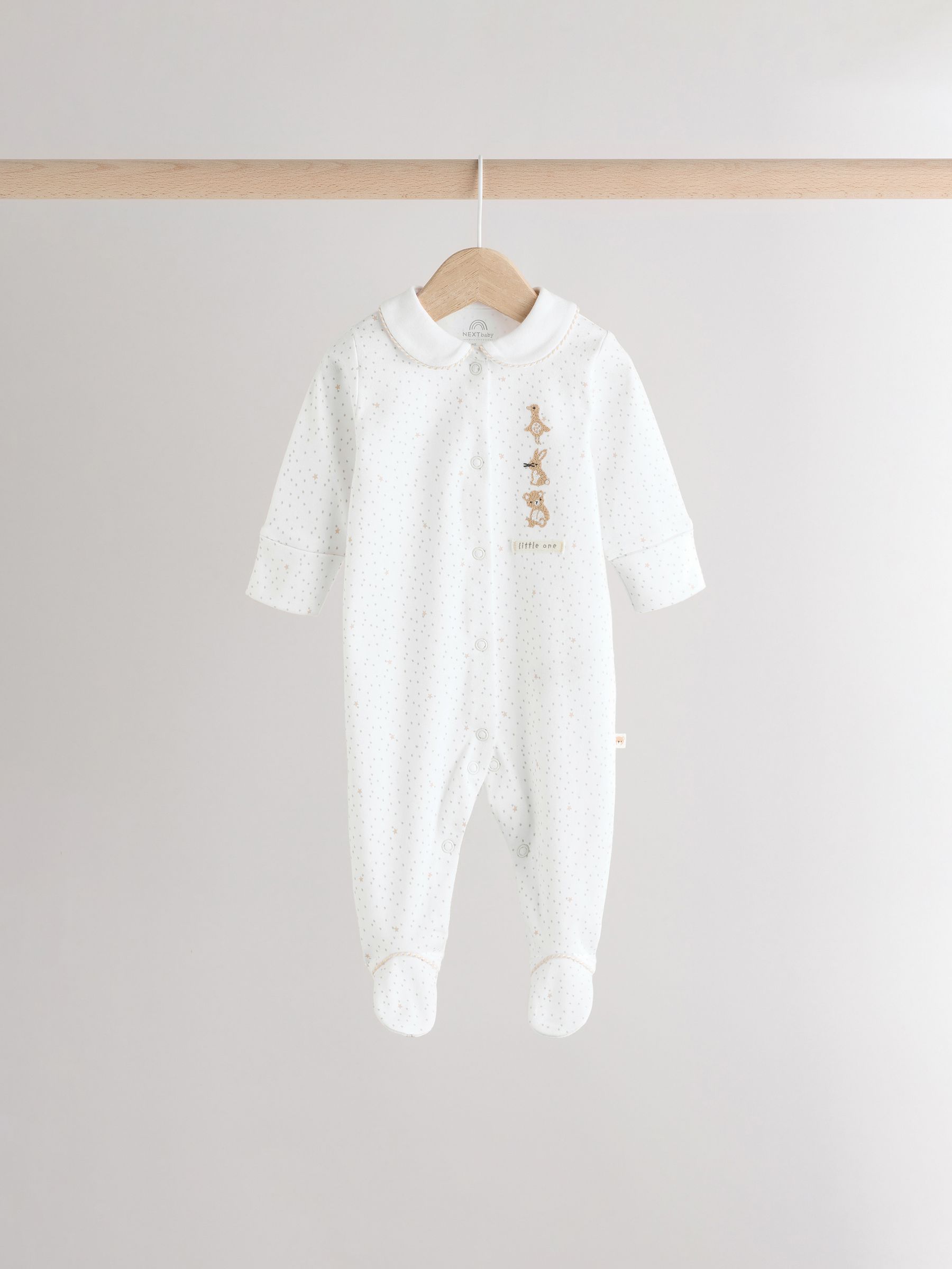 Buy White Sleepsuits 3 Pack (0-2yrs) from the Next UK online shop