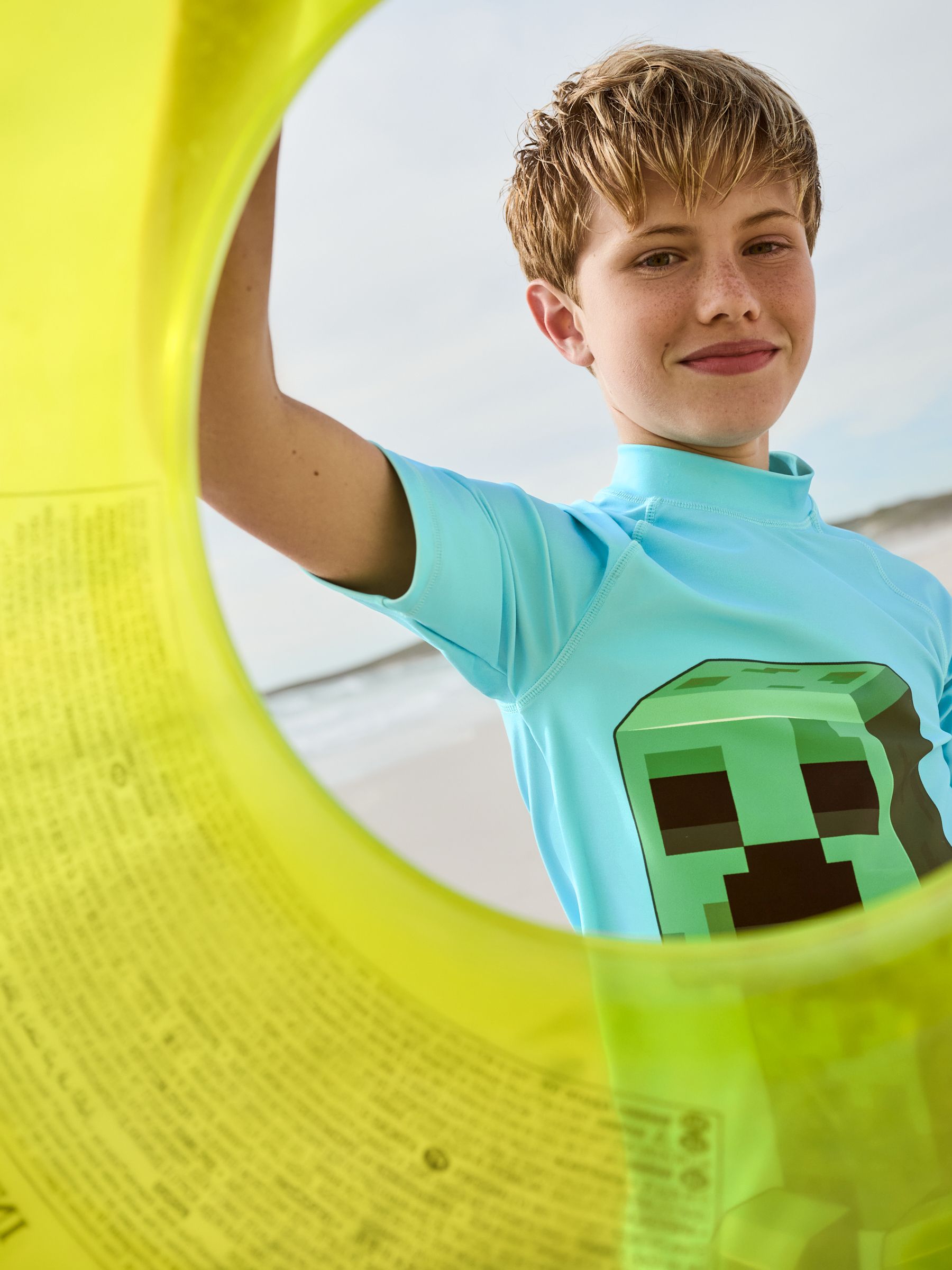 Buy Minecraft - Rash Vest (3-16yrs) from Next Israel