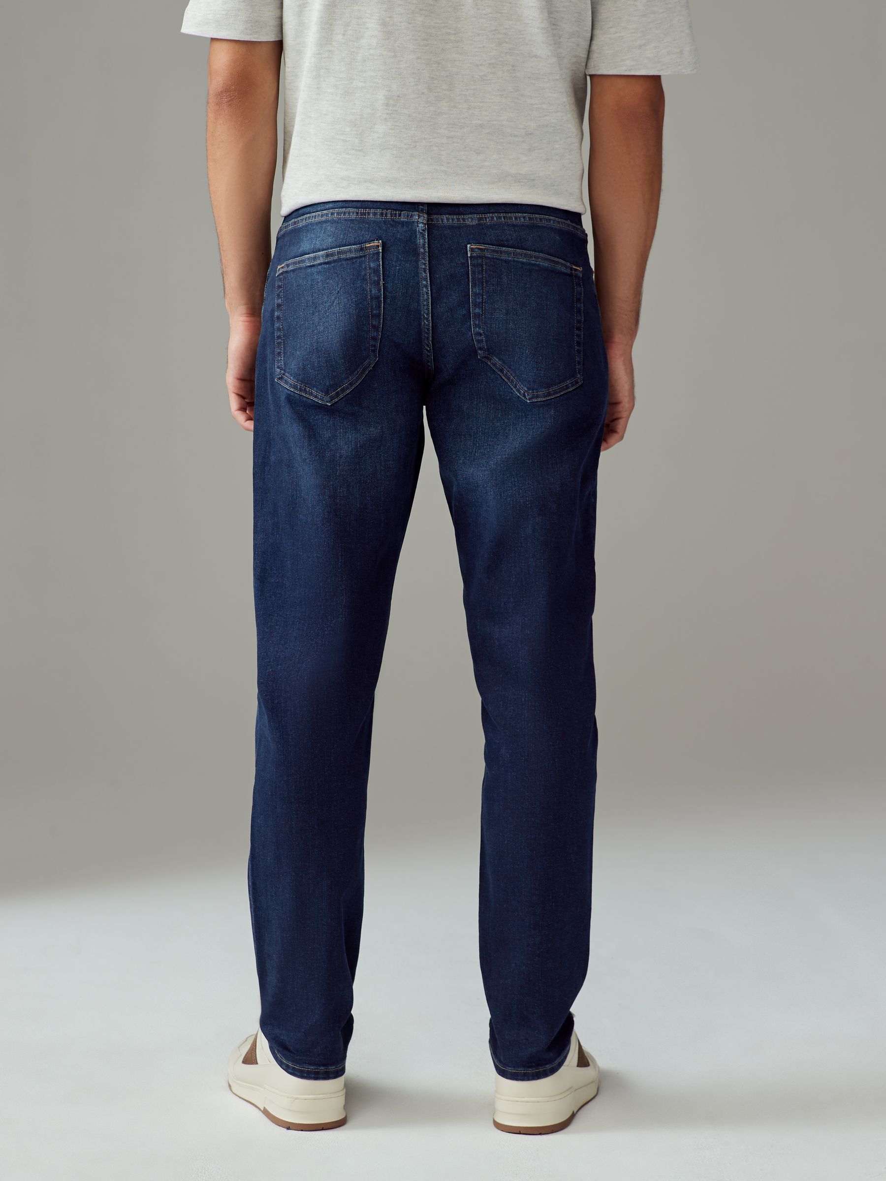 Buy Blue Mid/Blue Light 2 Pack Slim Fit Classic Stretch Jeans from the ...