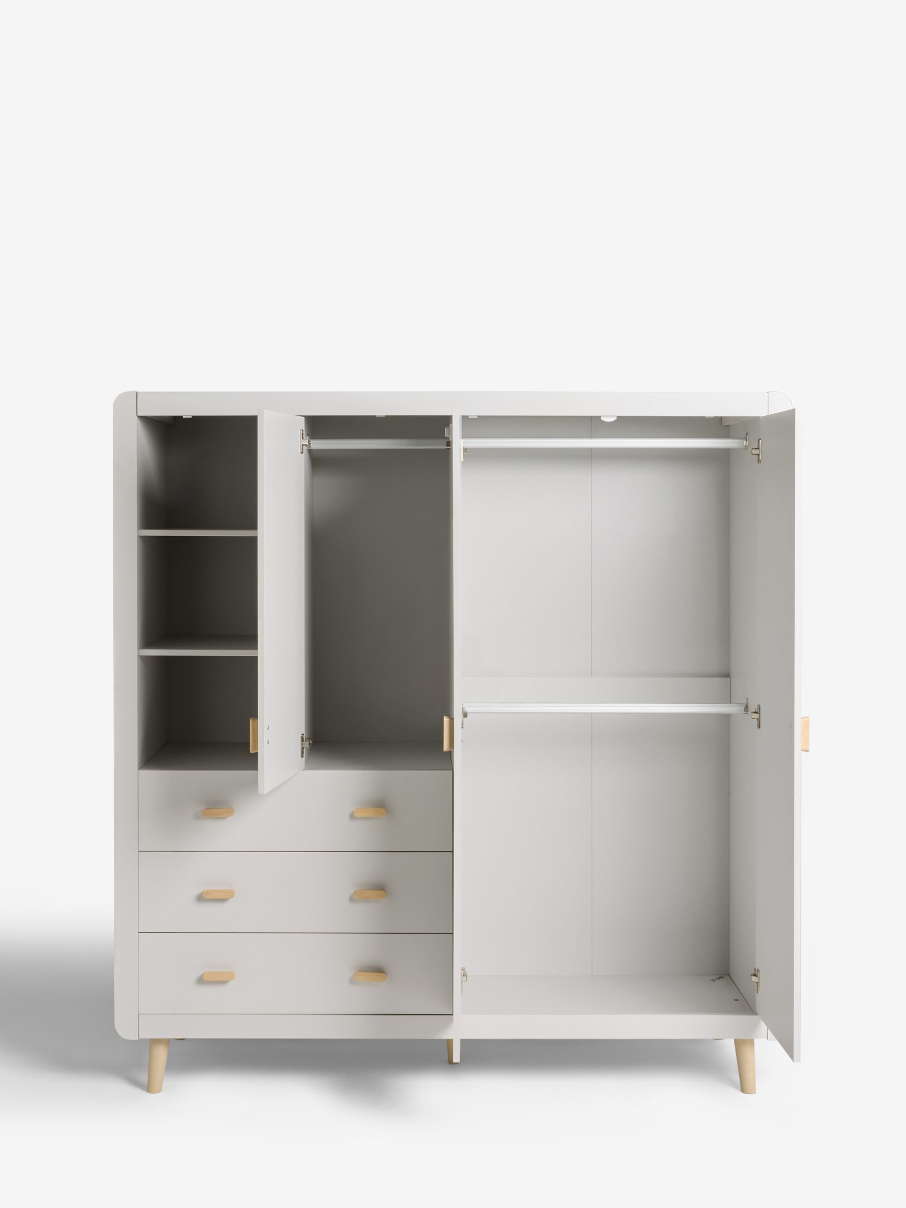 Buy Grey Kids Alix Triple, 3 drawers Wardrobe from the Next UK online shop
