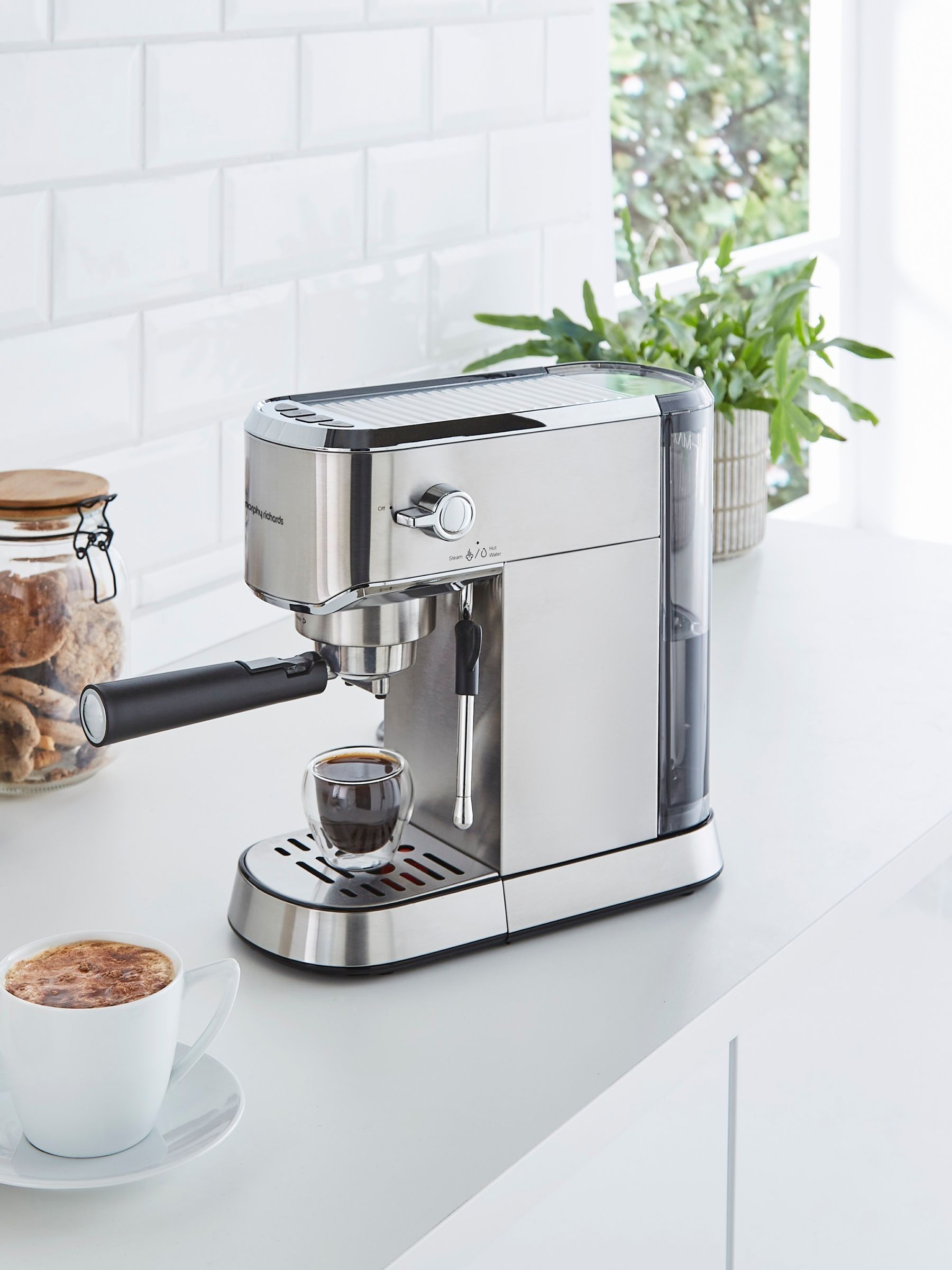 Buy Morphy Richards Stainless Steel Traditional Compact Pump Espresso ...