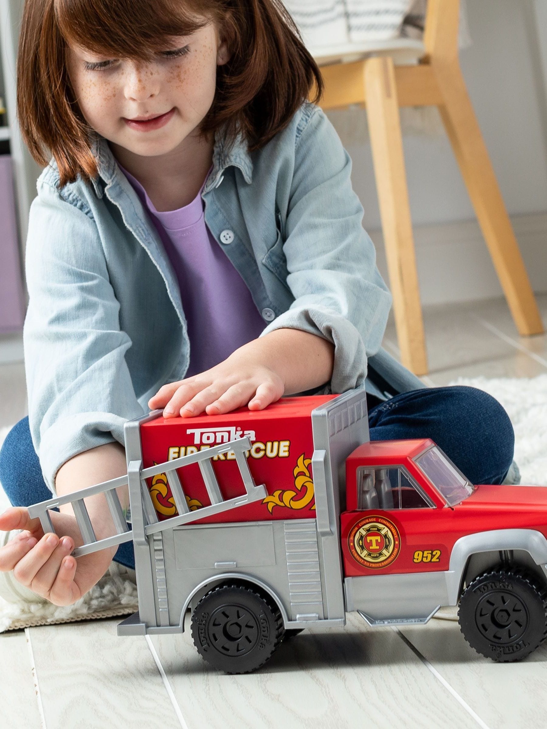 Fire truck toy box store