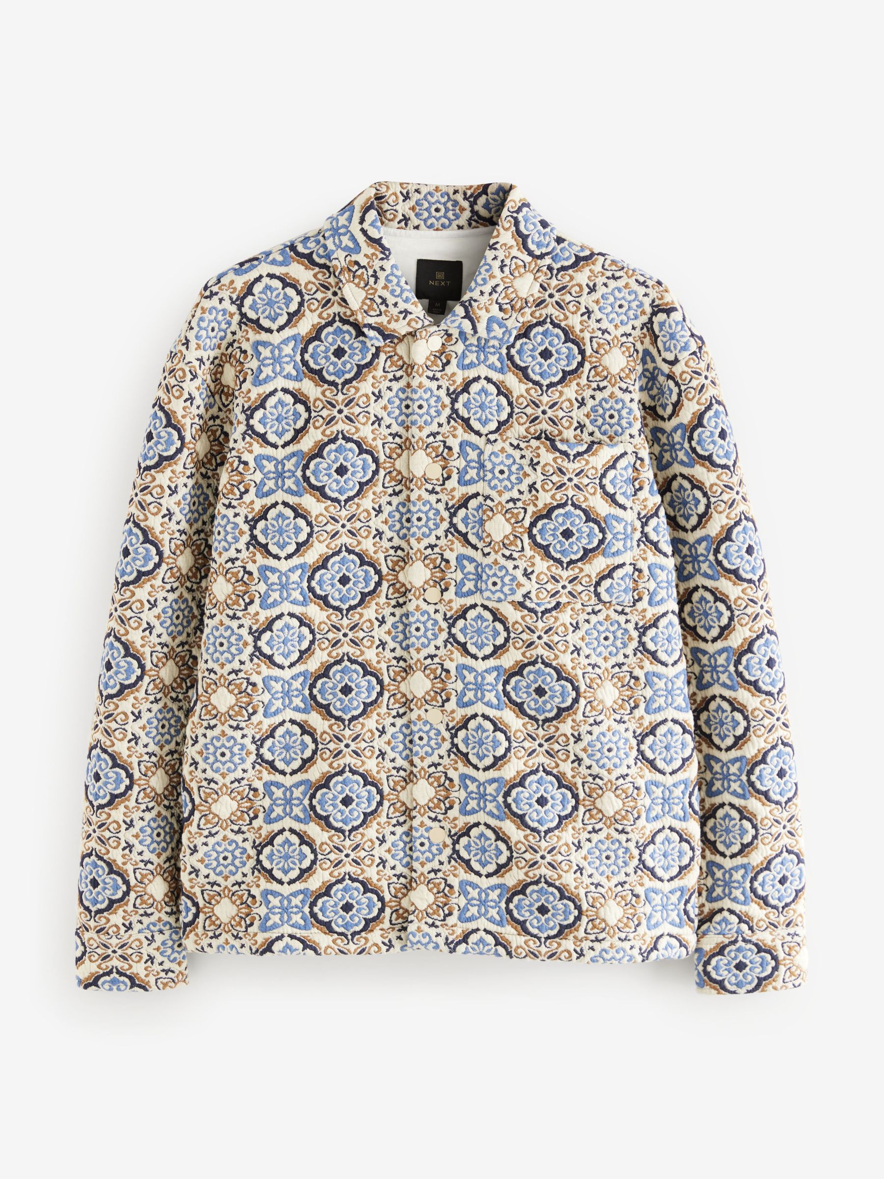 Buy Multi Floral Quilted Tapestry Shacket from the Next UK online shop