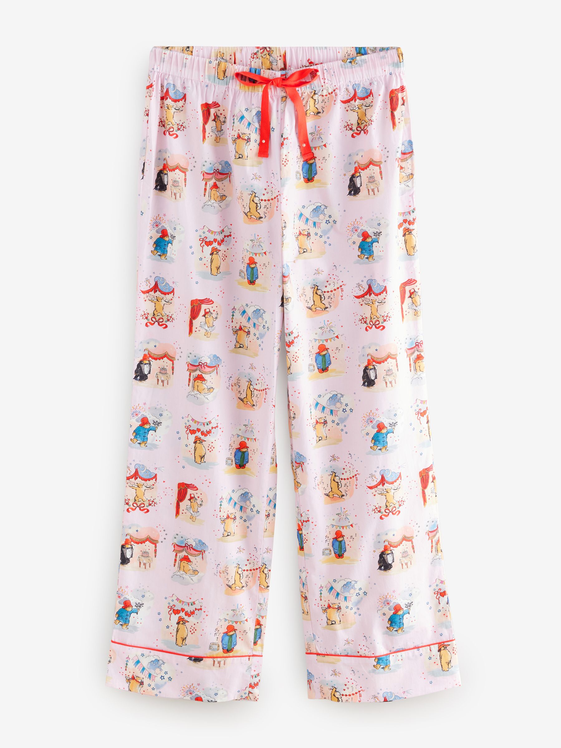 Buy Cath Kidston Pink Paddington Party Button Up 100% Cotton Pyjamas ...